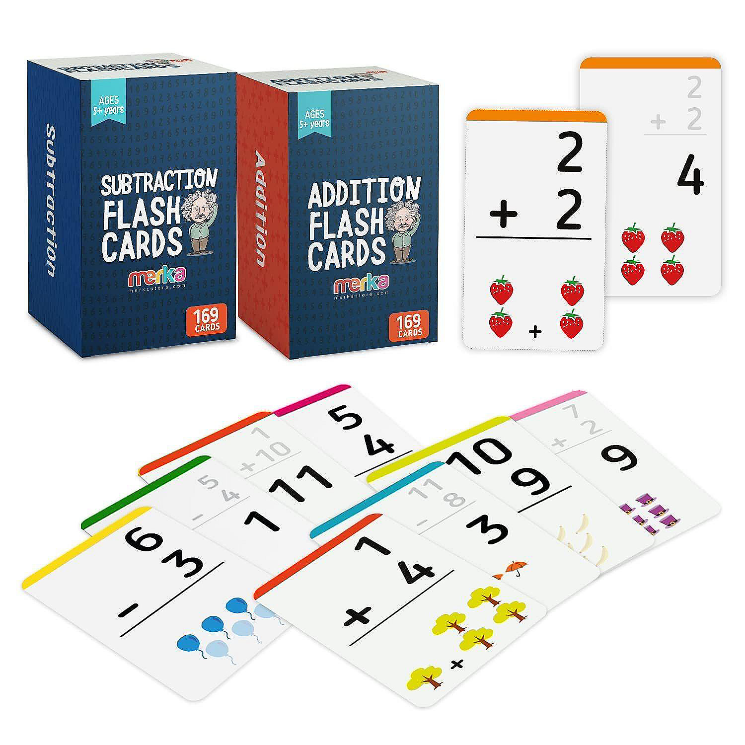 Educational Math Flash Cards: Learning & Toy Card Game for Kids ...