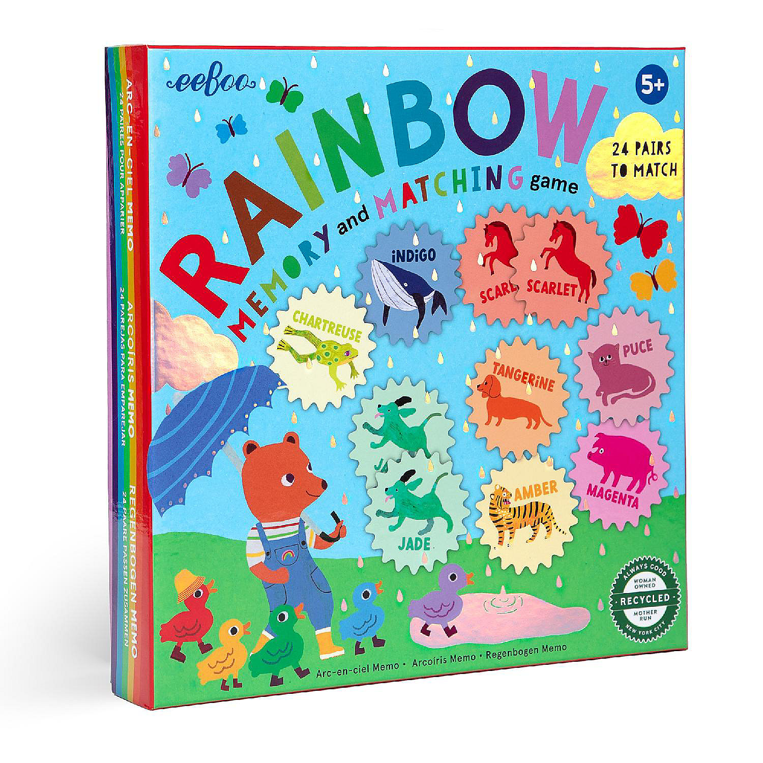 eeBoo: Rainbow Memory Matching Game - 24 Pairs | Oriental Trading