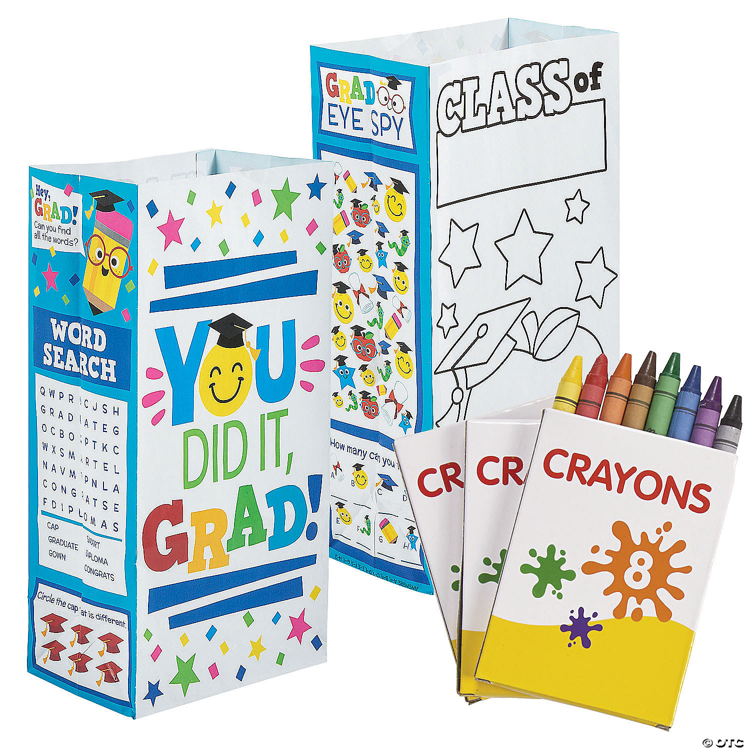 Elementary Graduation Activity Treat Bag Kit for 12 | Oriental Trading