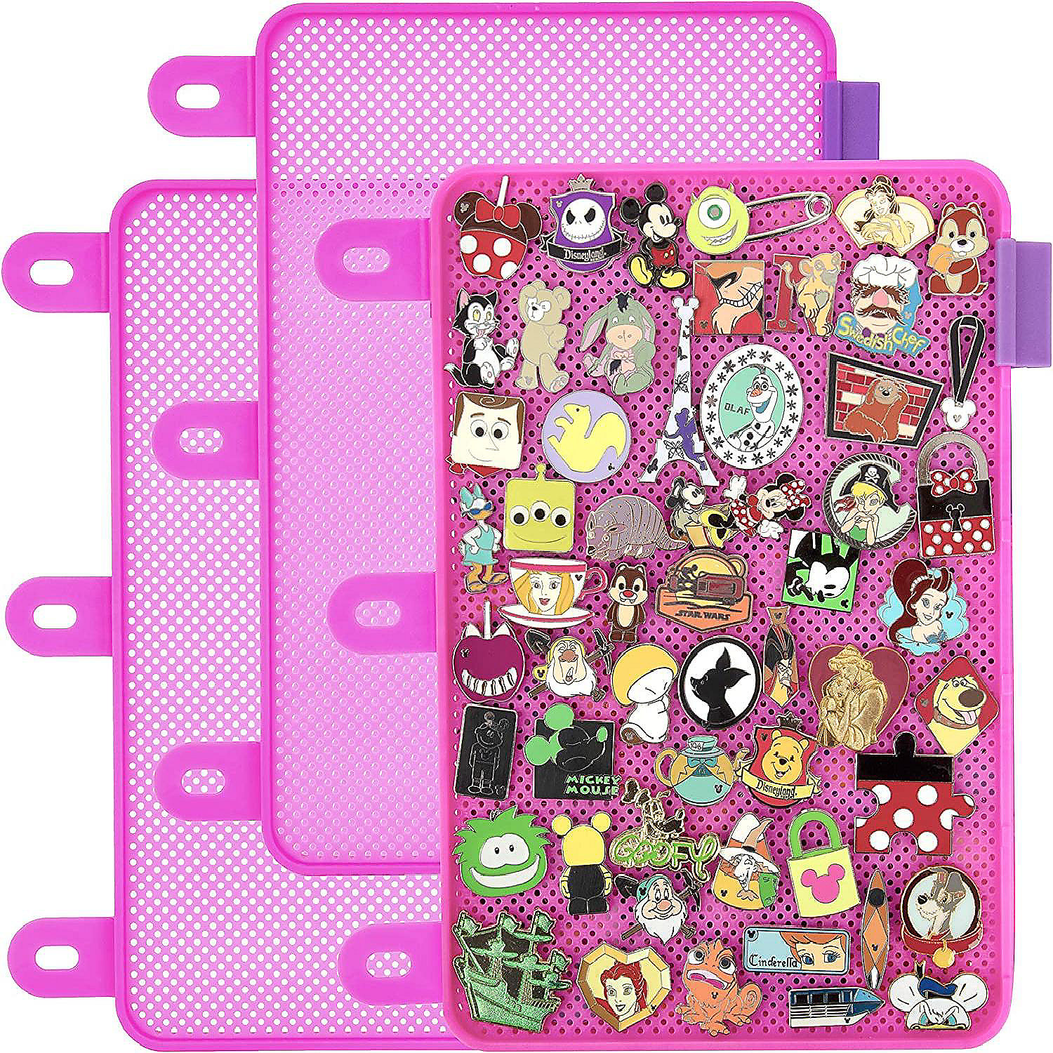 Enamel Pin Display Pages (3 PK) - Display and Trade Your Disney Collectible Pins in Any 3-Ring ...