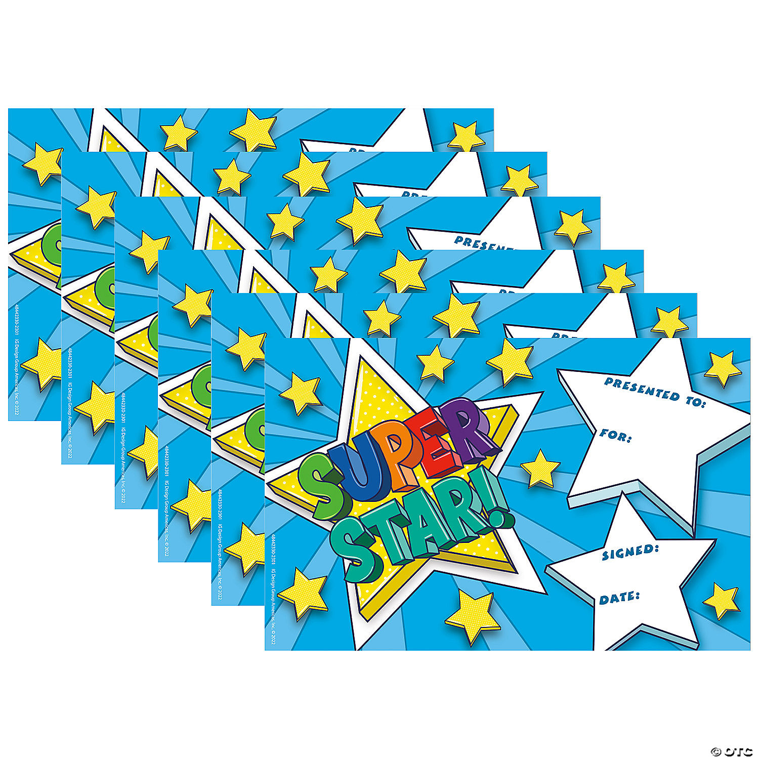 Eureka Super Star Recognition Award, 36 Per Pack, 6 Packs | Oriental ...