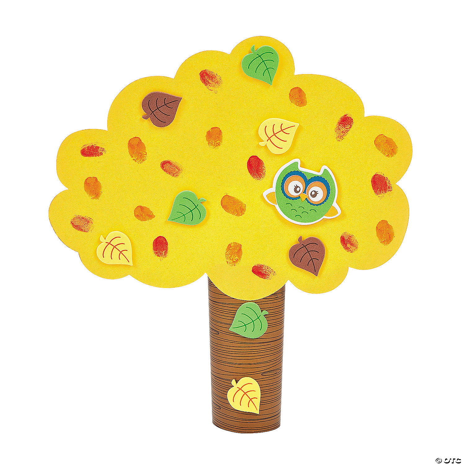 Fall Thumbprint Tree Craft Kit - Less Than Perfect | Fun Express