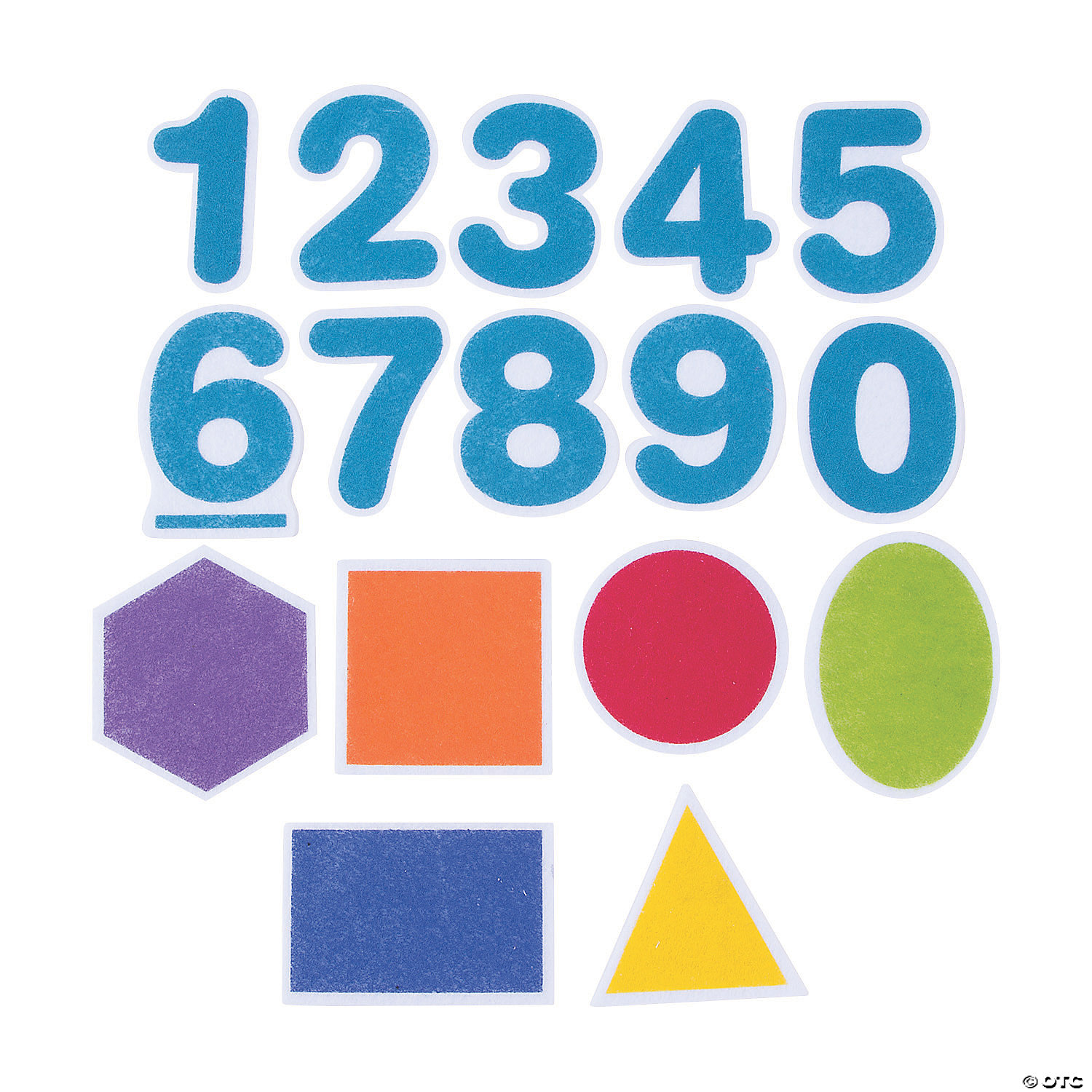 Felt Numbers & Shapes - 16 Pc. - Discontinued