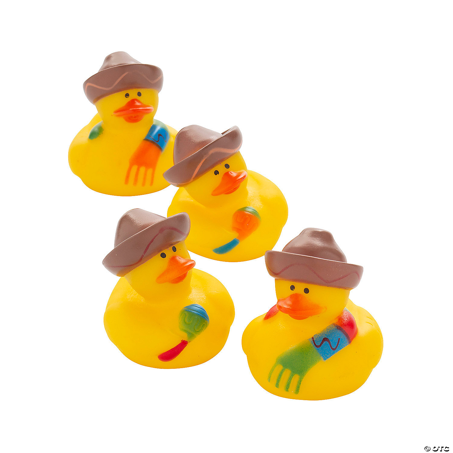 Fiesta-Themed Vinyl Rubber Ducks Assortment