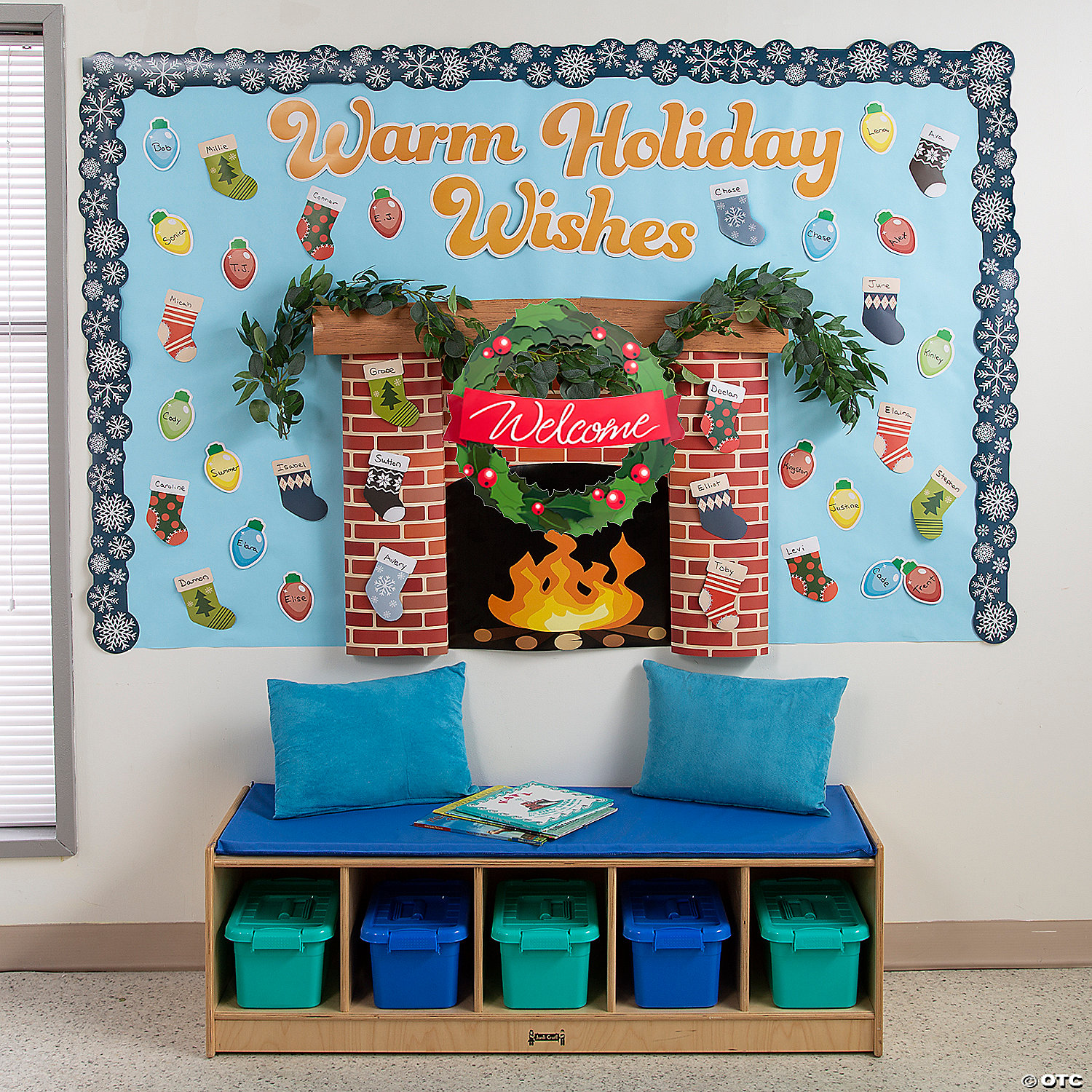 Fireplace Classroom Decorating Kit - 51 Pc. - Discontinued