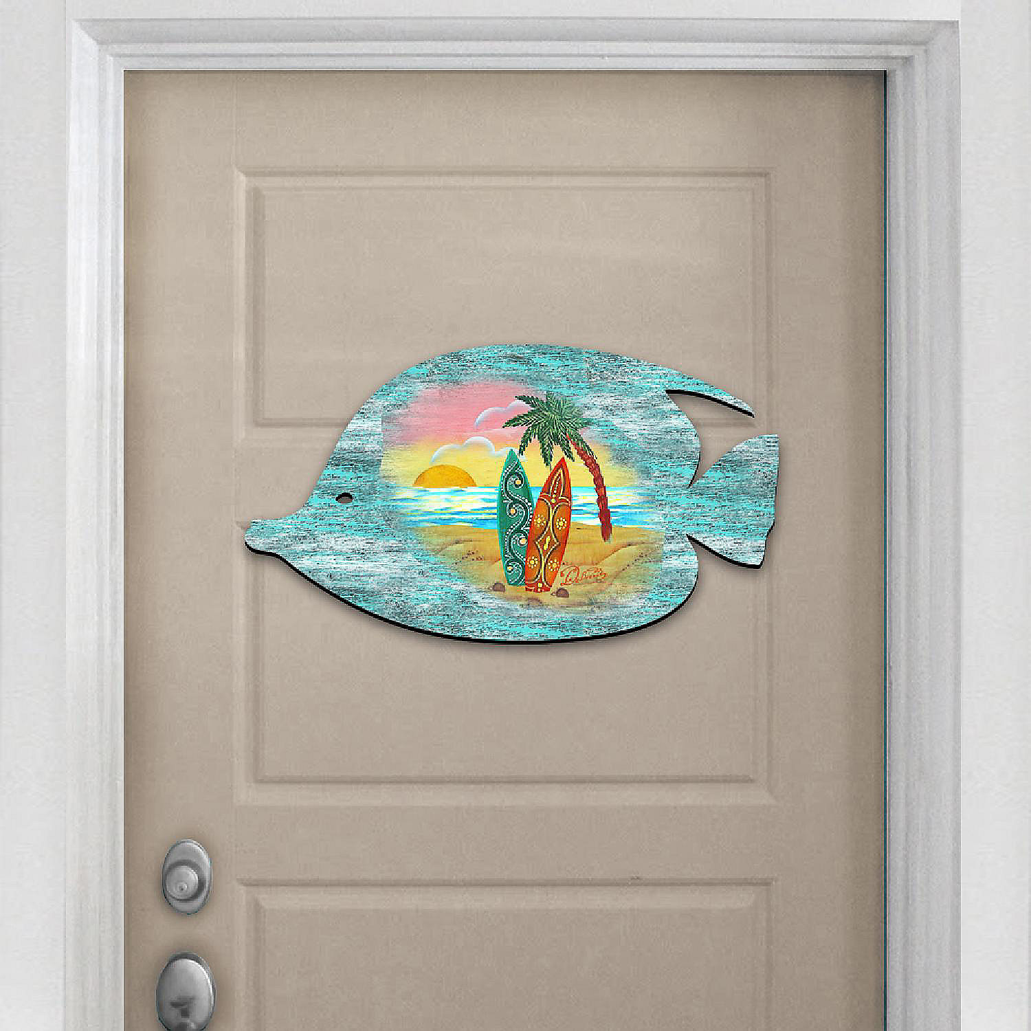 Fish Coastal Door Decor by G. Debrekht | Oriental Trading