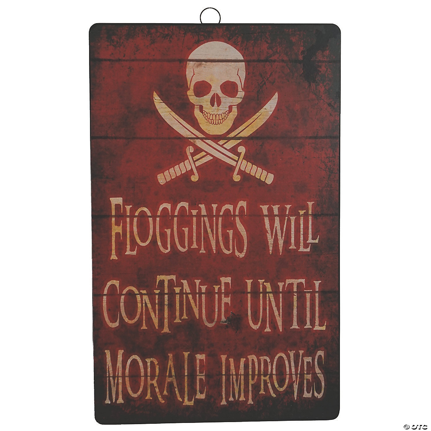 Floggings Will Continue Wall Sign Decoration | Oriental Trading