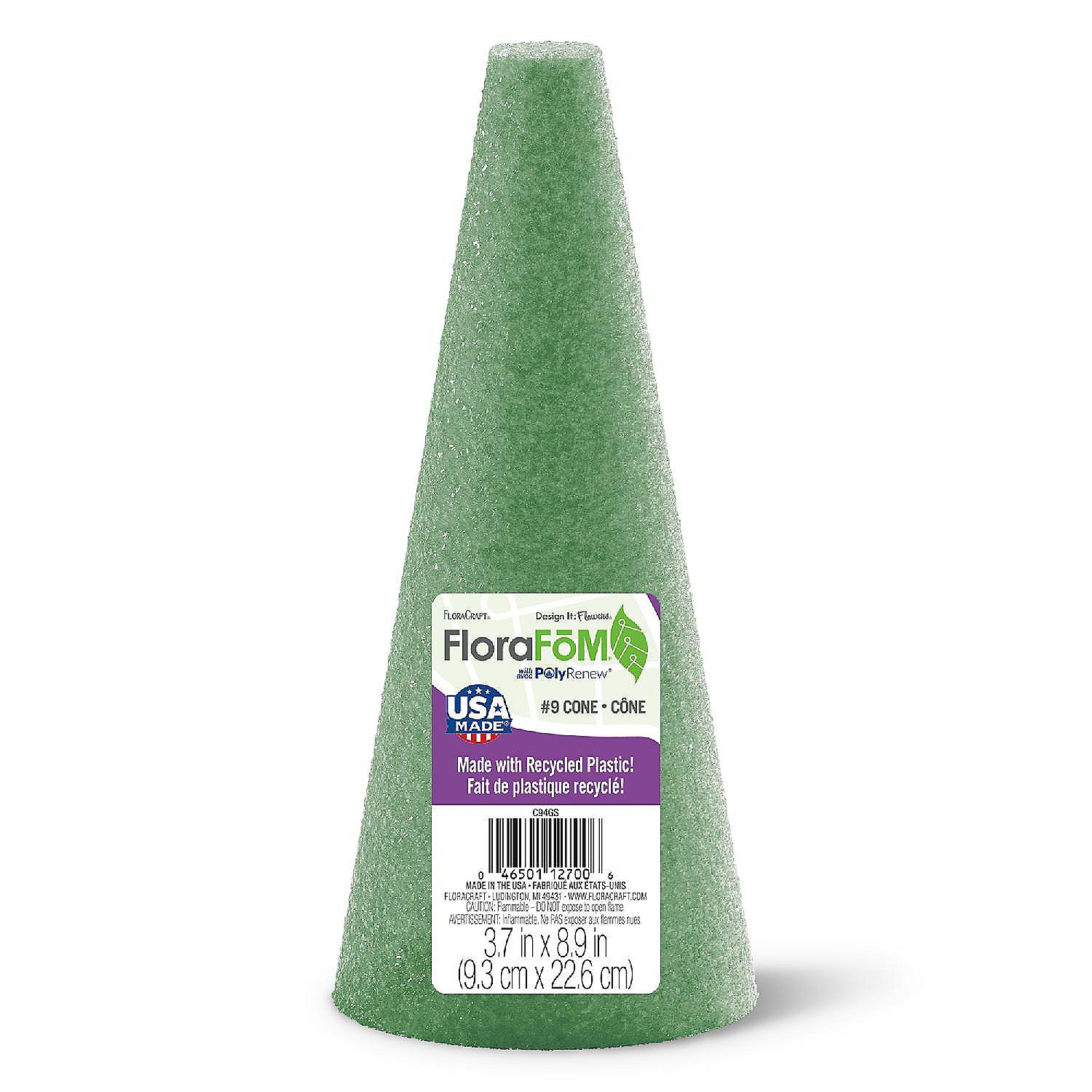 FloraCraft FloraFoM Cone-3.7"x8.9" | Oriental Trading