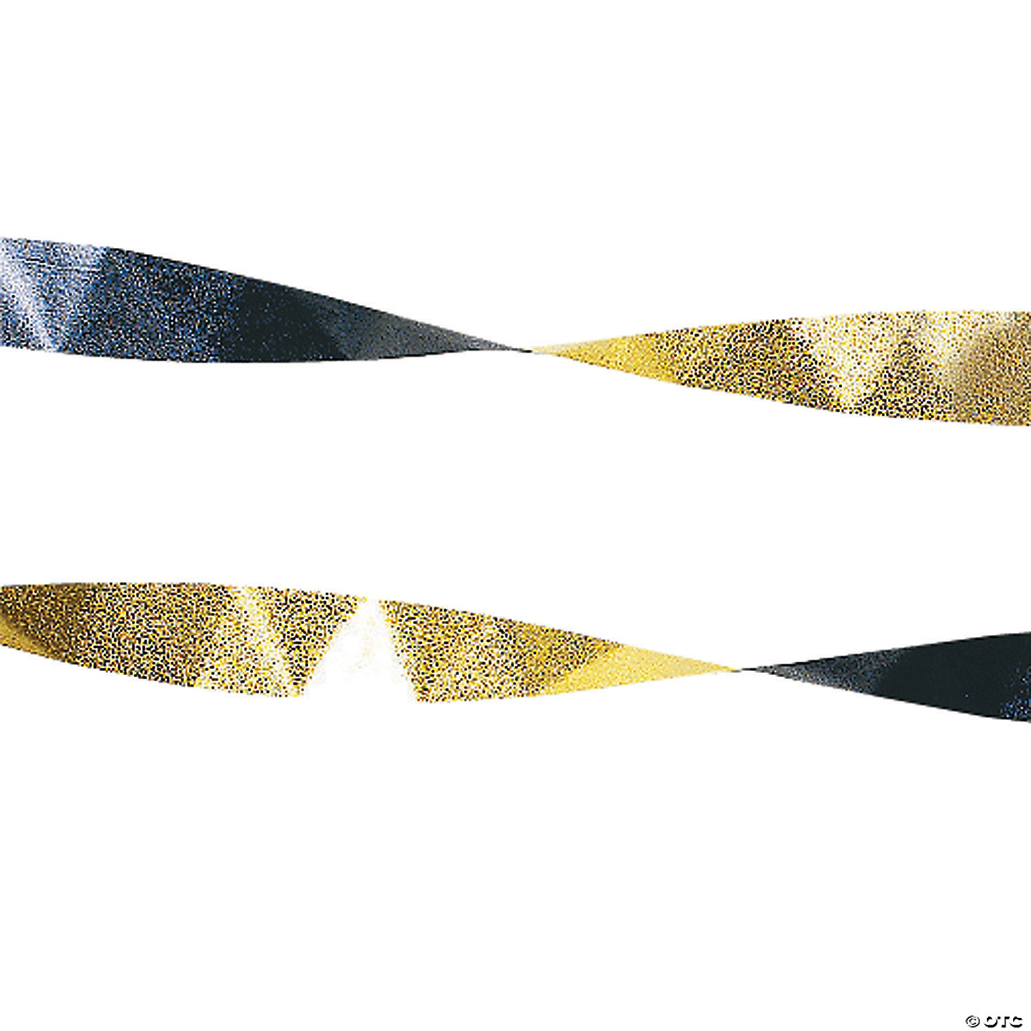 Foil Black & Gold Streamer | Fun Express