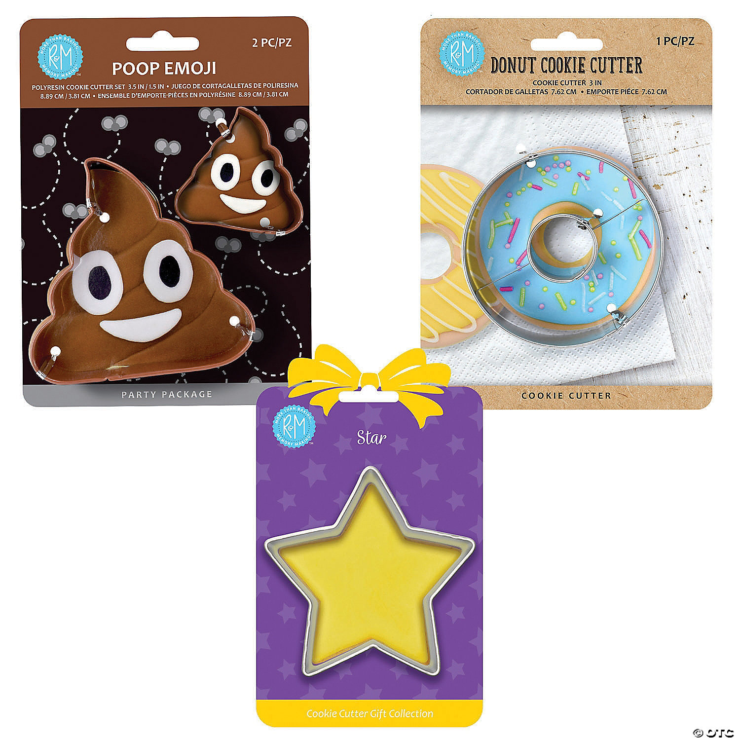 Fun Assorted 4 Piece Cookie Cutter Set | Oriental Trading