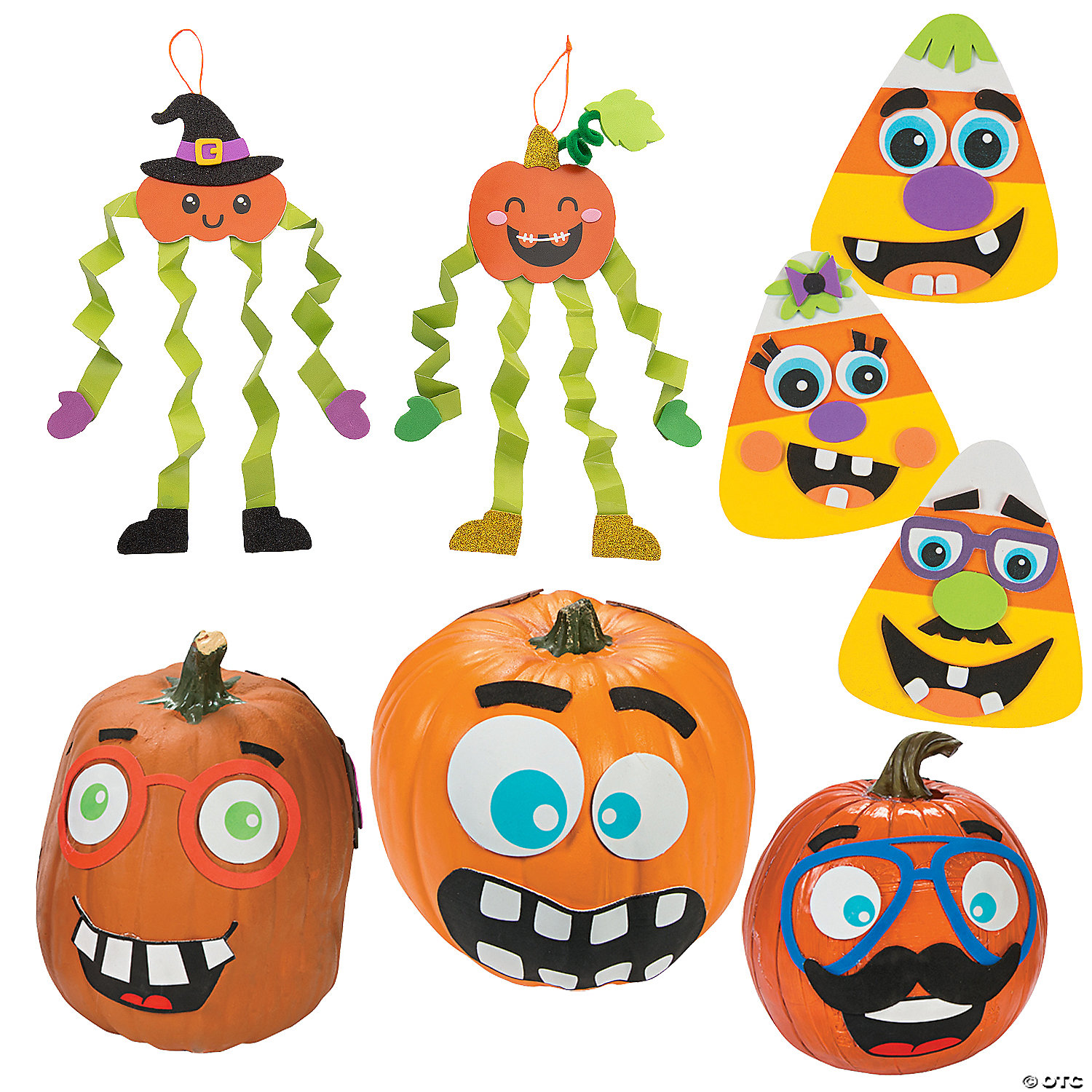 Funny Face Pumpkin Craft Kit Assortment | Fun Express