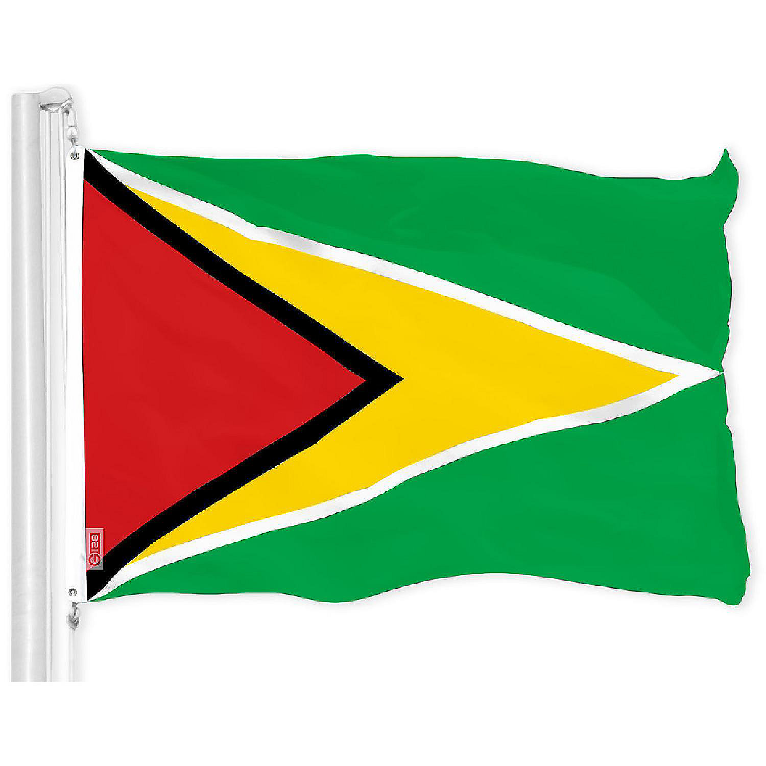 G128 3X5Ft Guyana 150D Polyester Flag | Oriental Trading