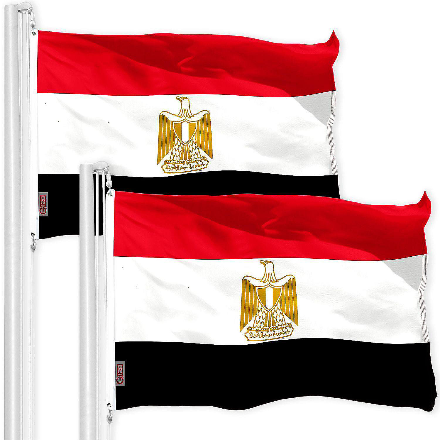 G128 - Egypt Egyptian Flag 3x5FT 2 Pack 150D Printed Polyester ...