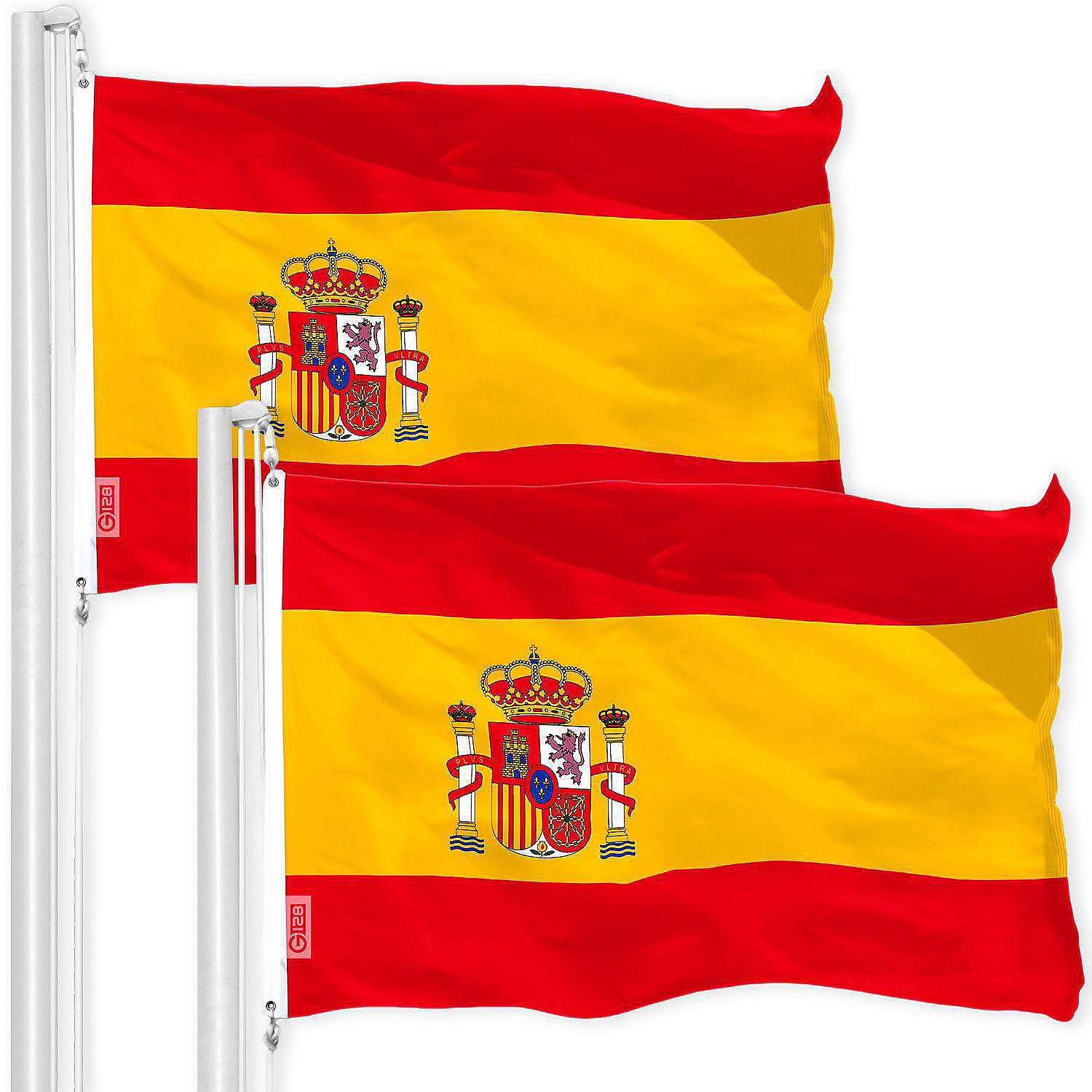 G128 - Spain Spanish Flag 3x5FT 2 Pack 150D Printed Polyester ...
