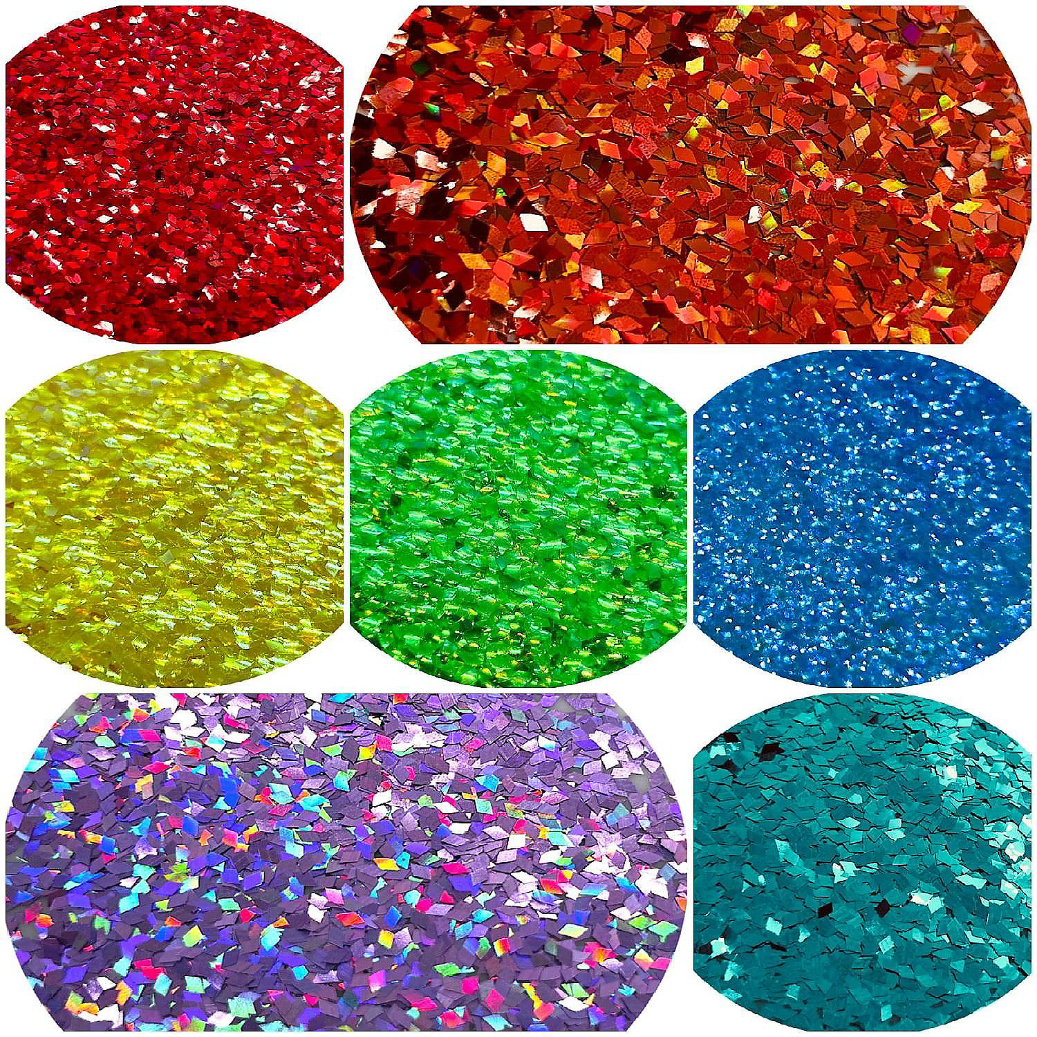 Glitter Heart Co. Glitter - Rainbow Diamond Shape Glitter Set ...
