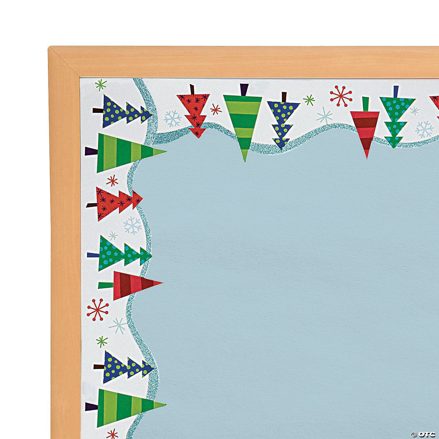 Glitter Winter Trees Bulletin Board Borders