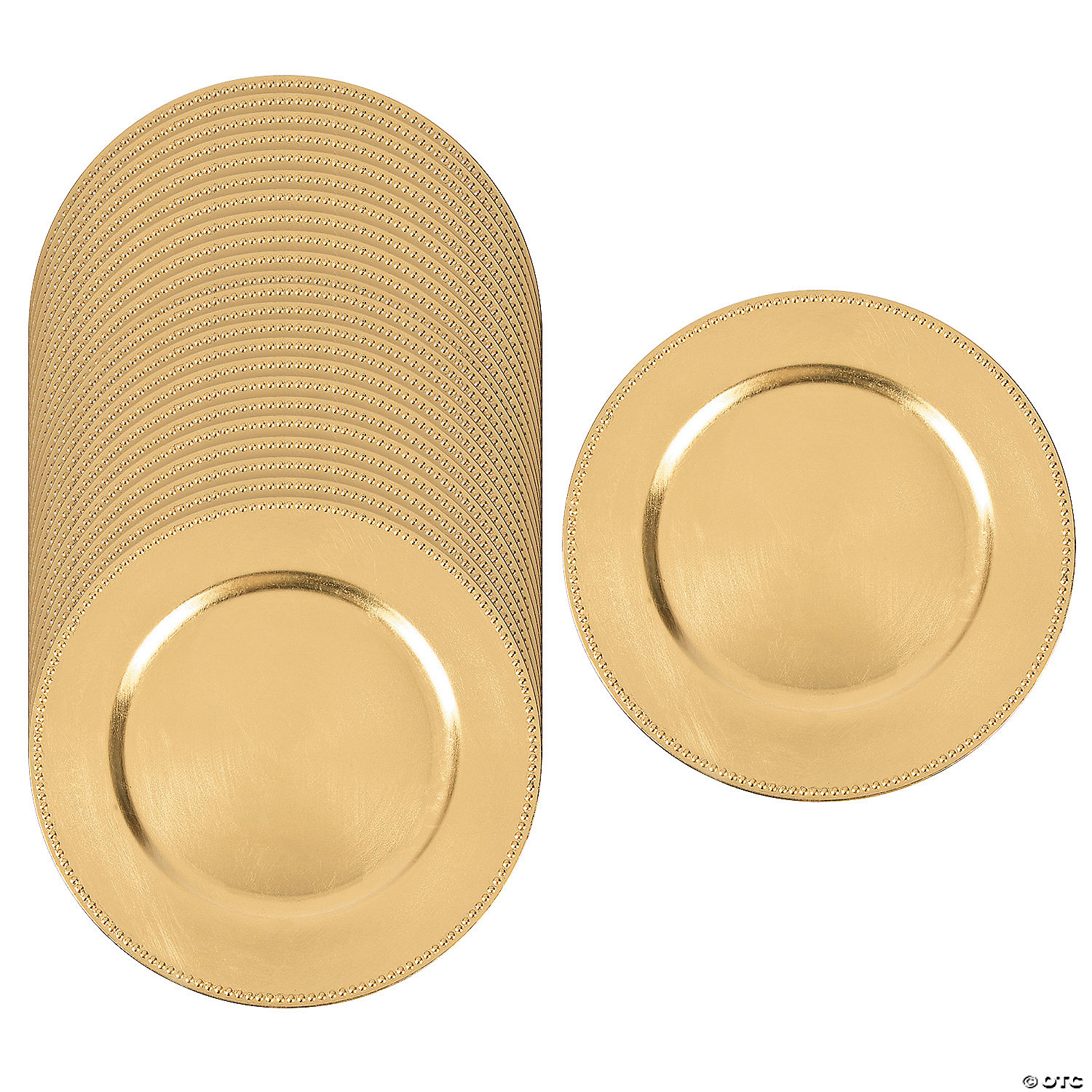 Gold Chargers - 24 Ct. | Oriental Trading