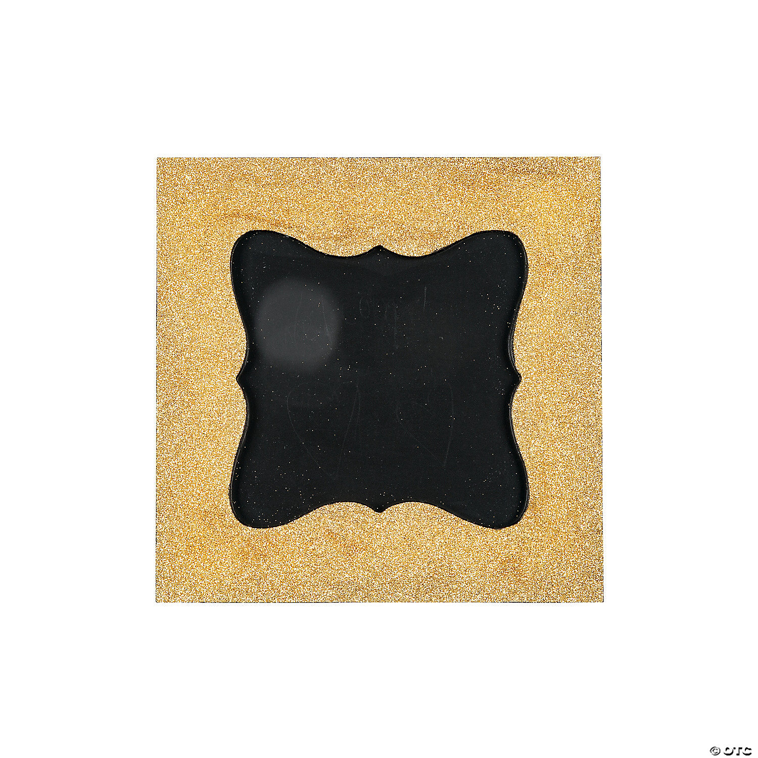 Gold Glitter Chalkboard Frame | Fun Express