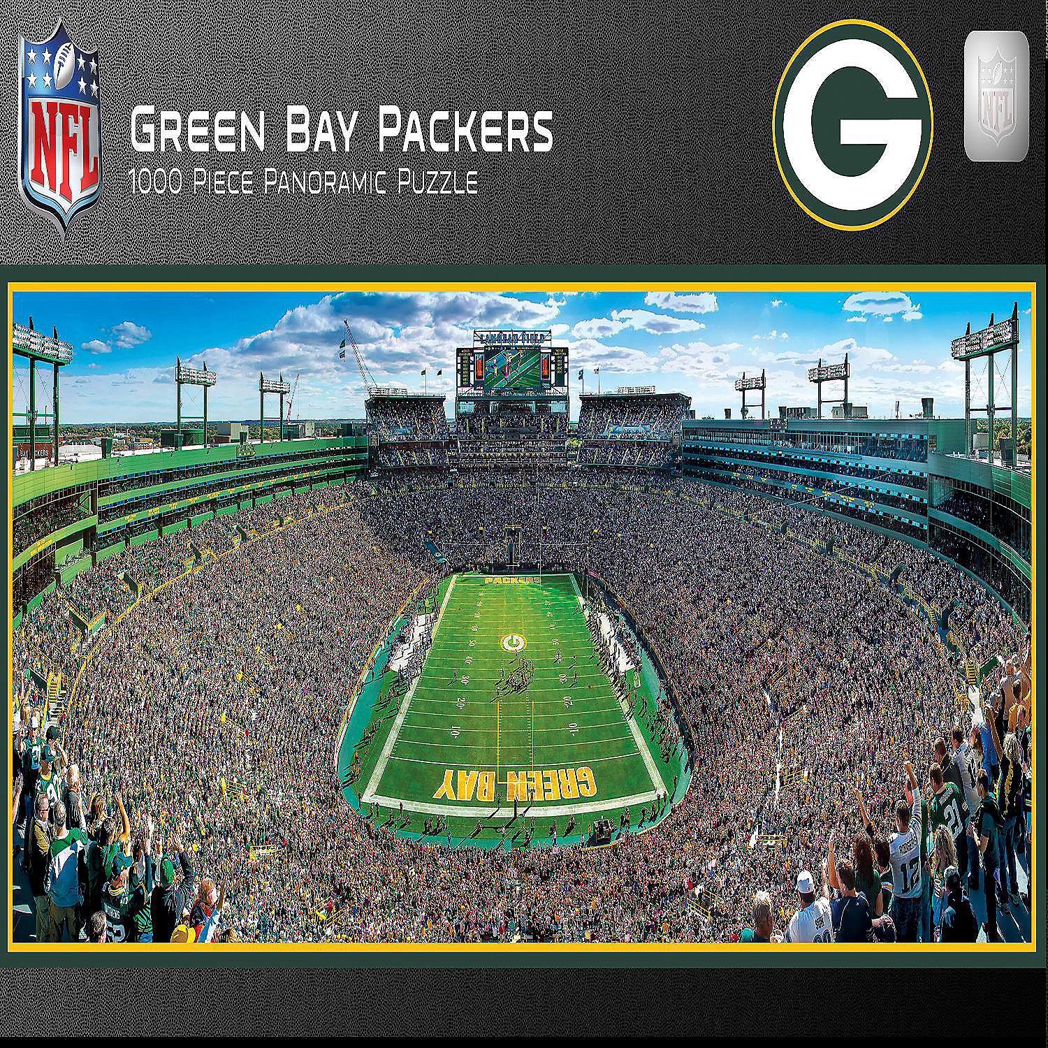 Green Bay Packers - 1000 Piece Panoramic Jigsaw Puzzle - End View ...