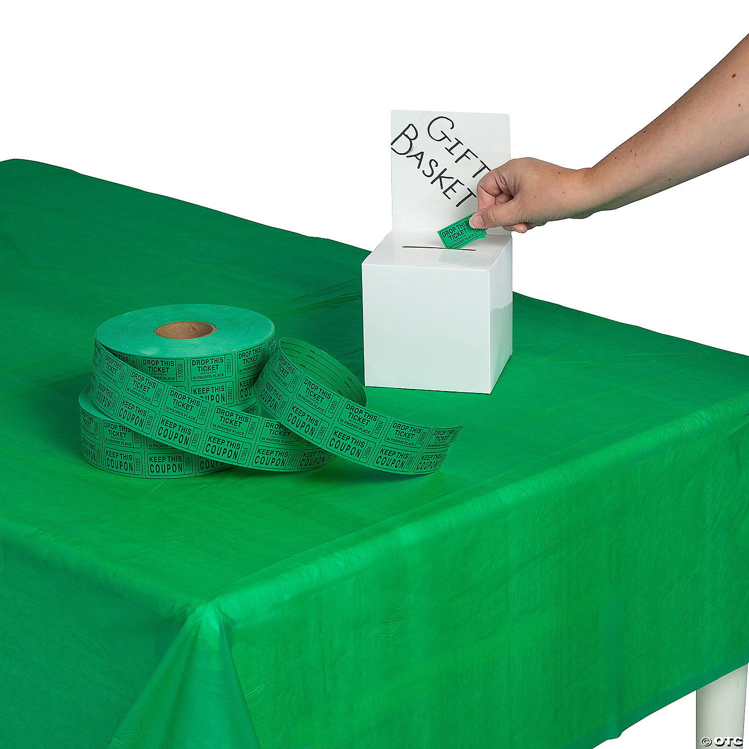 Green Raffle Tickets & Box Kit