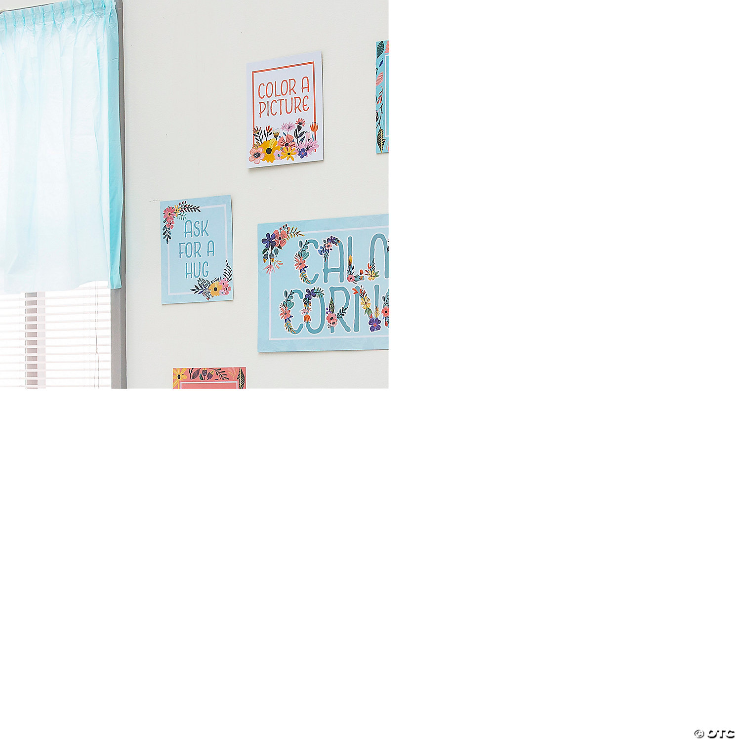 Growing Minds Classroom Calm Corner Mini Bulletin Board Set