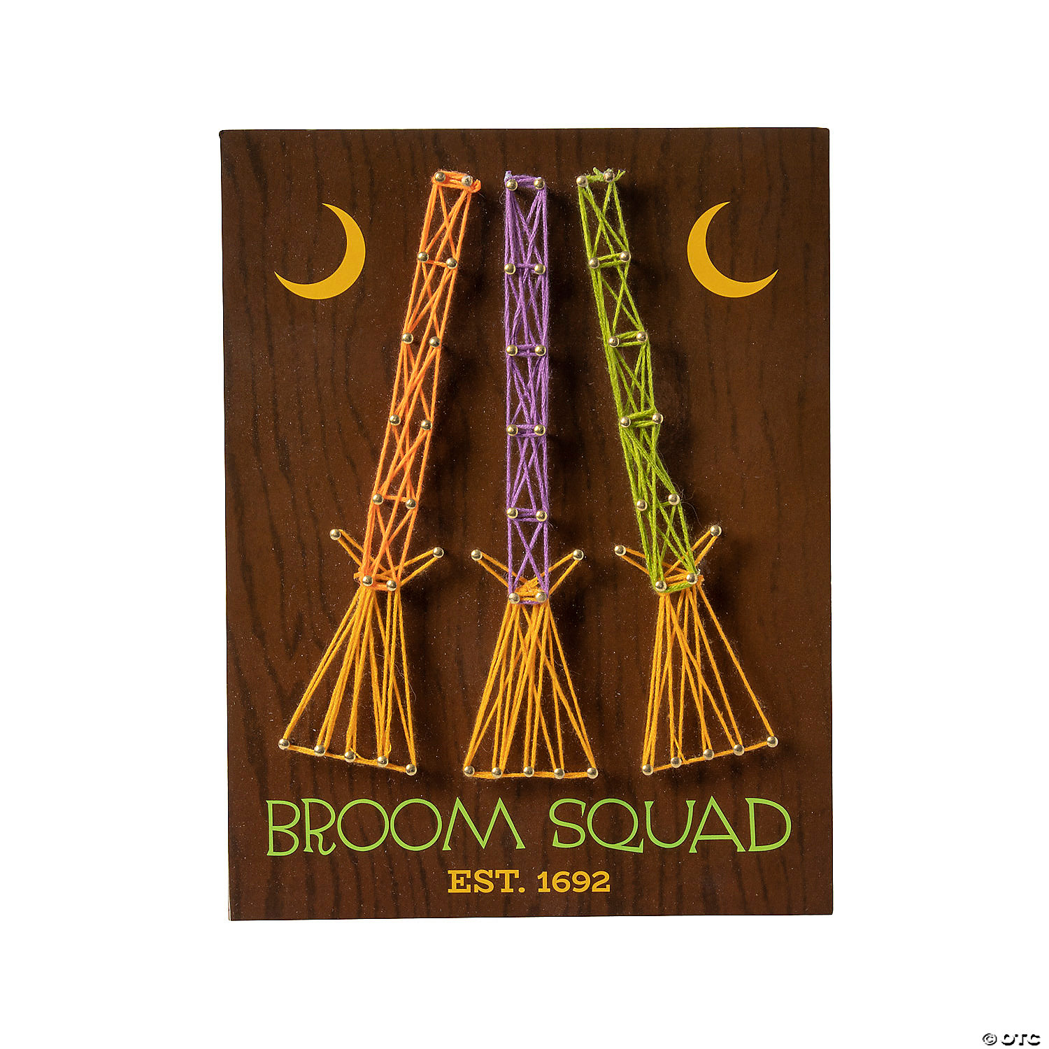 Halloween Witch’s Broom String Art Sign | Oriental Trading