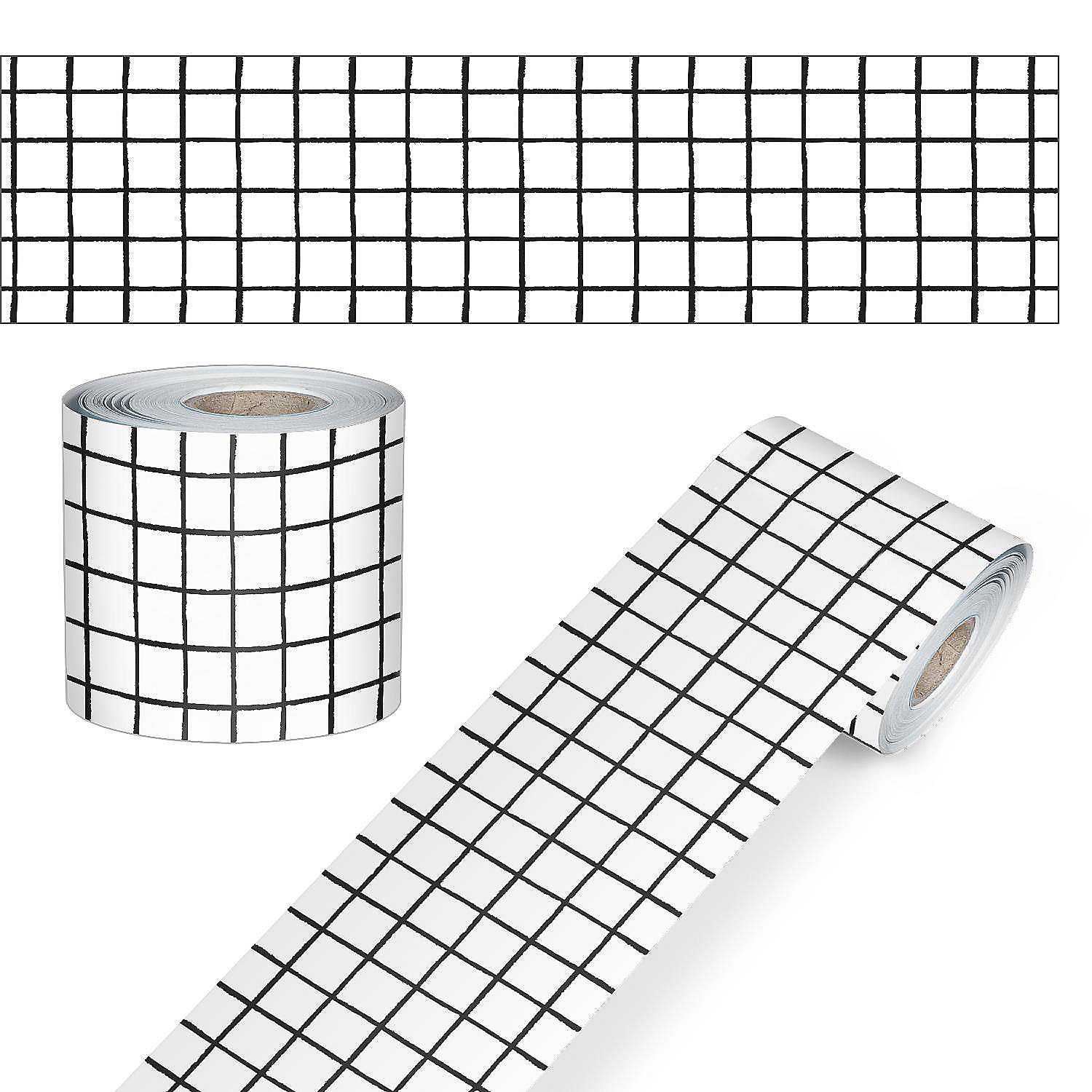 Happily Ever Elementary Creatively Inspired Black & White Grid Rolled ...