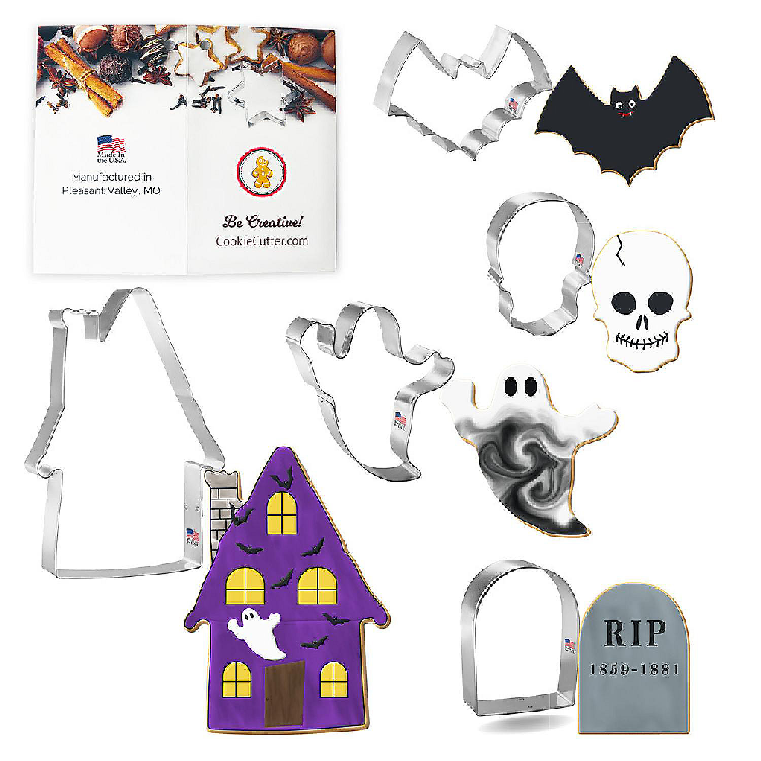 Haunted House Cookie Cutter Set 5 Piece HS0519 | Oriental Trading