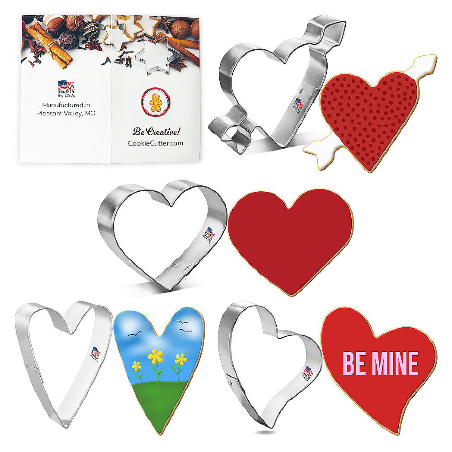 Heart Cookie Cutter 4 Pc Set HS0525 | Oriental Trading