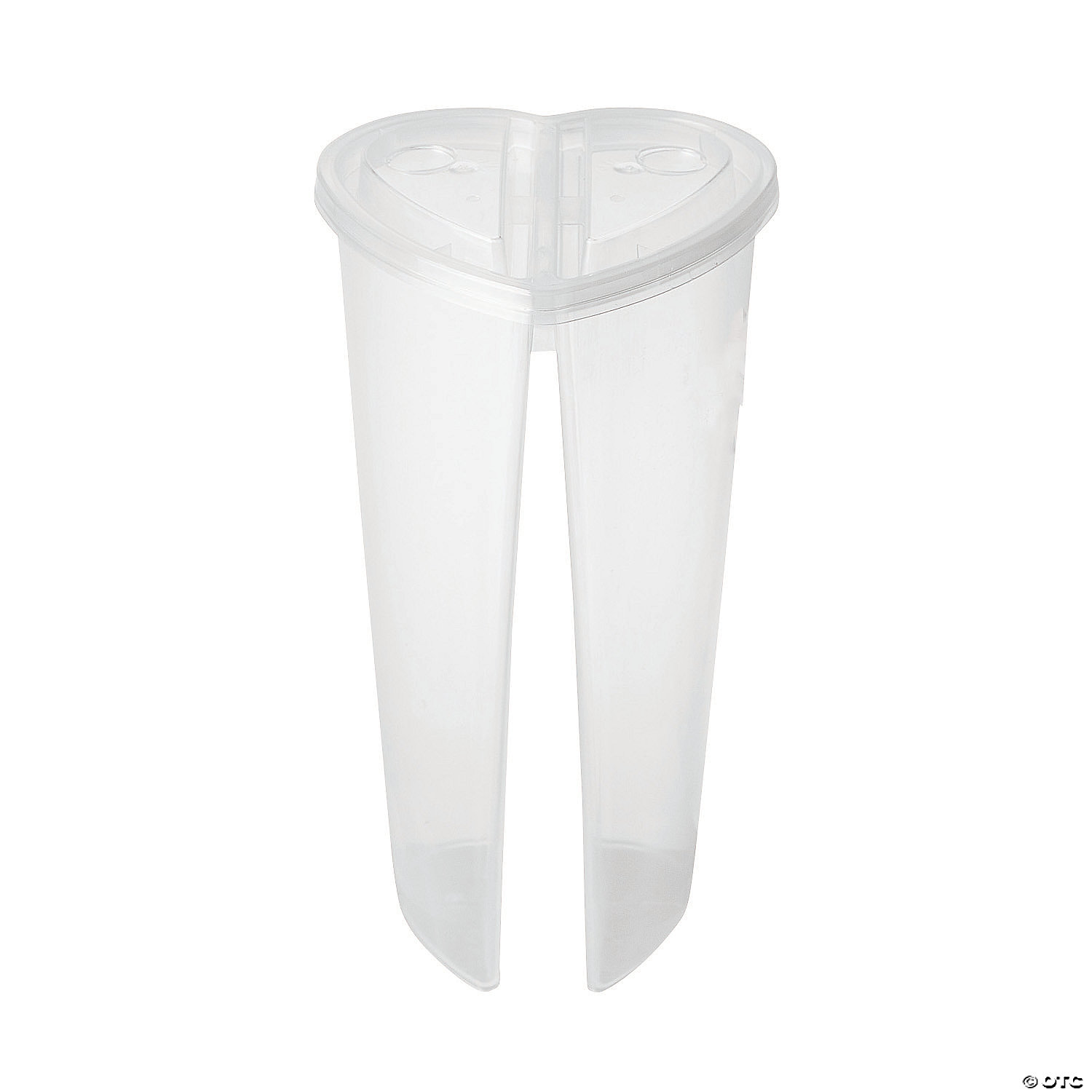 Heart-Shaped Two-Sided Plastic Cups with Lids | Fun Express