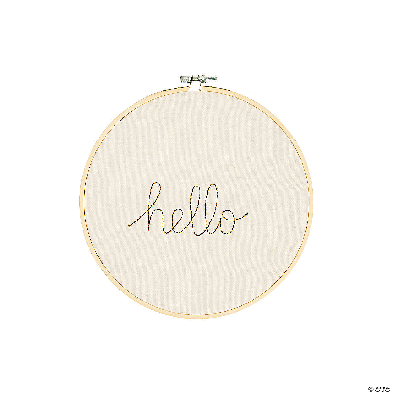 Hello Embroidery Hoop - Discontinued
