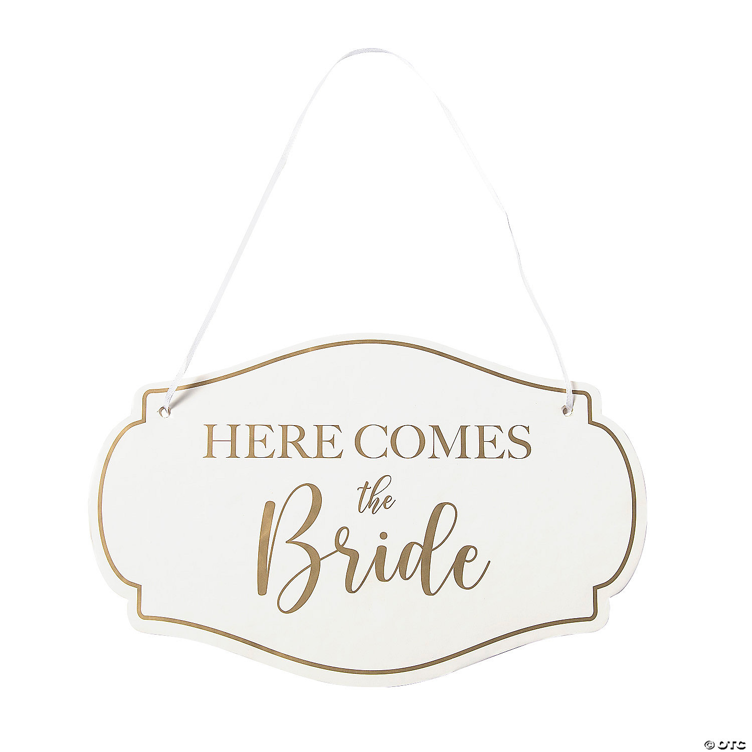 Here Comes the Bride Sign | Oriental Trading