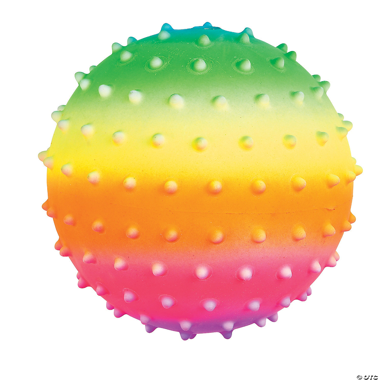 Inflatable Mini Rainbow Spike Balls - 5"