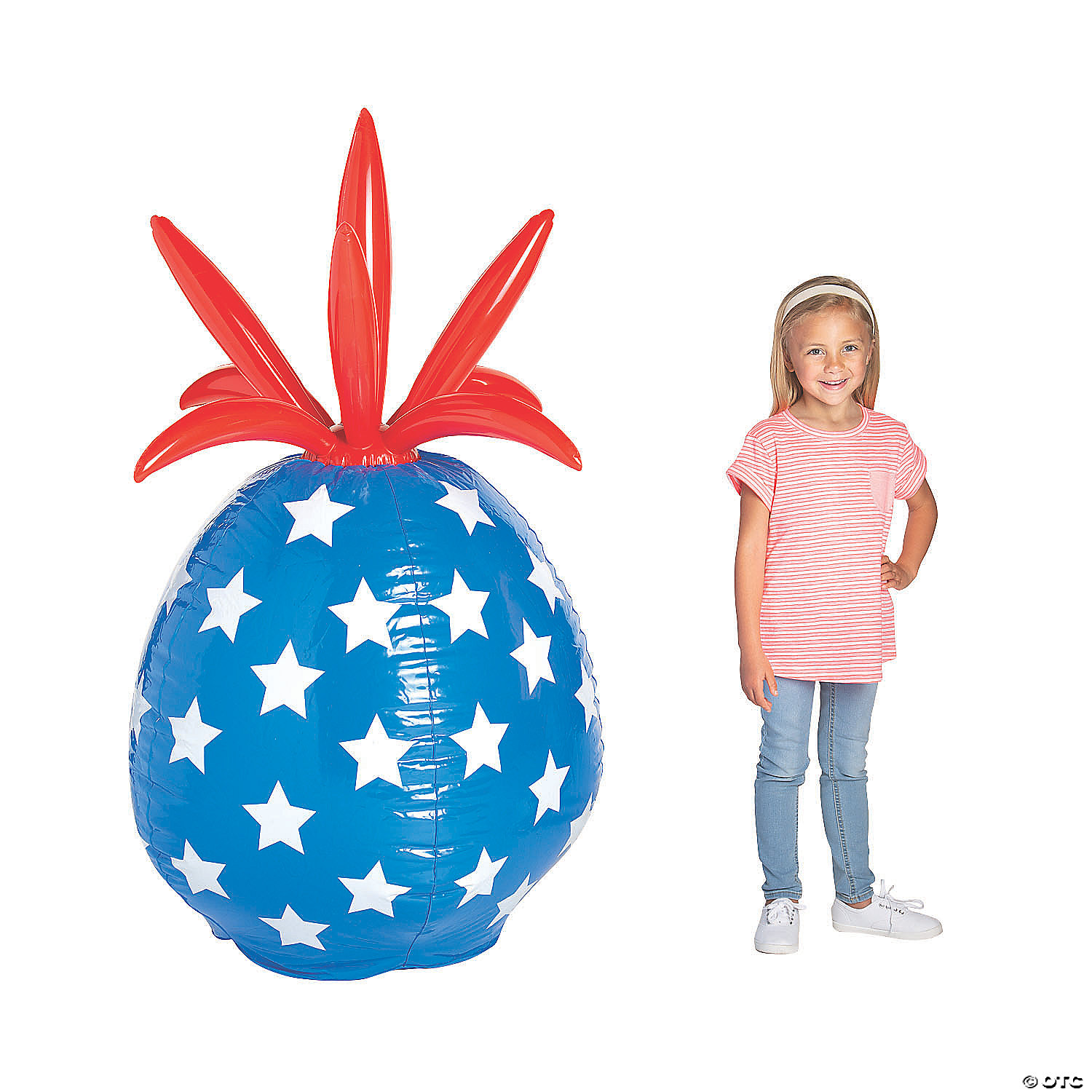 Inflatable Patriotic Pineapple | Oriental Trading