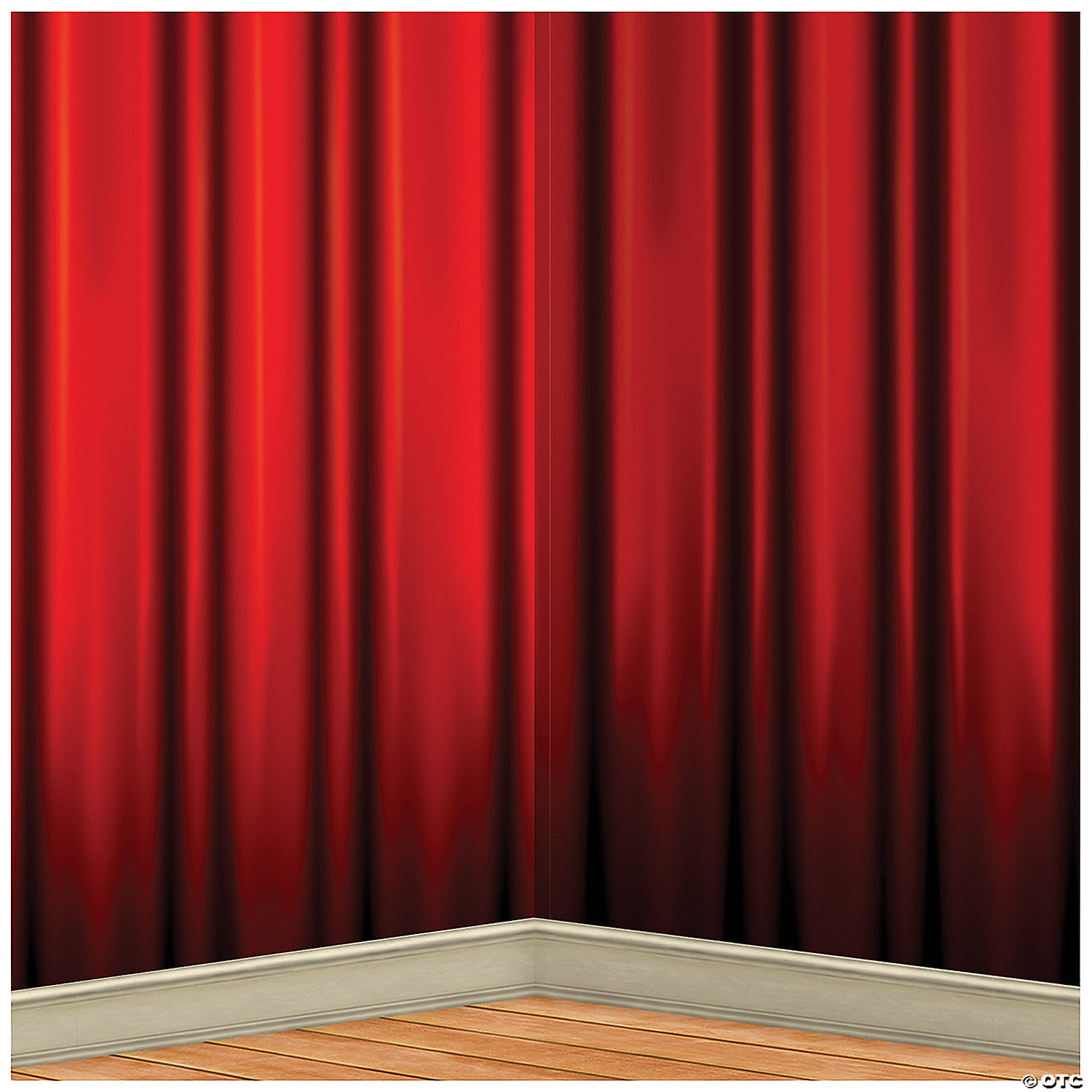 Insta-Theme Red Curtain Backdrop | Oriental Trading