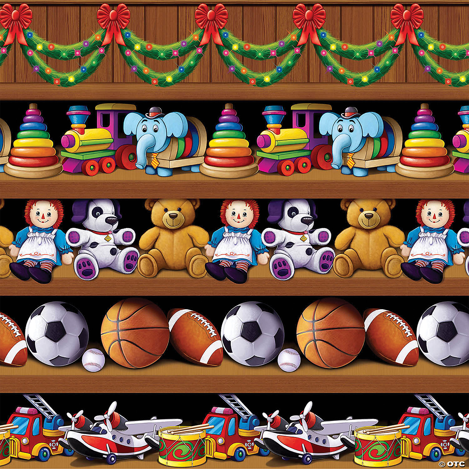 Insta-Theme Santa Workshop Backdrop