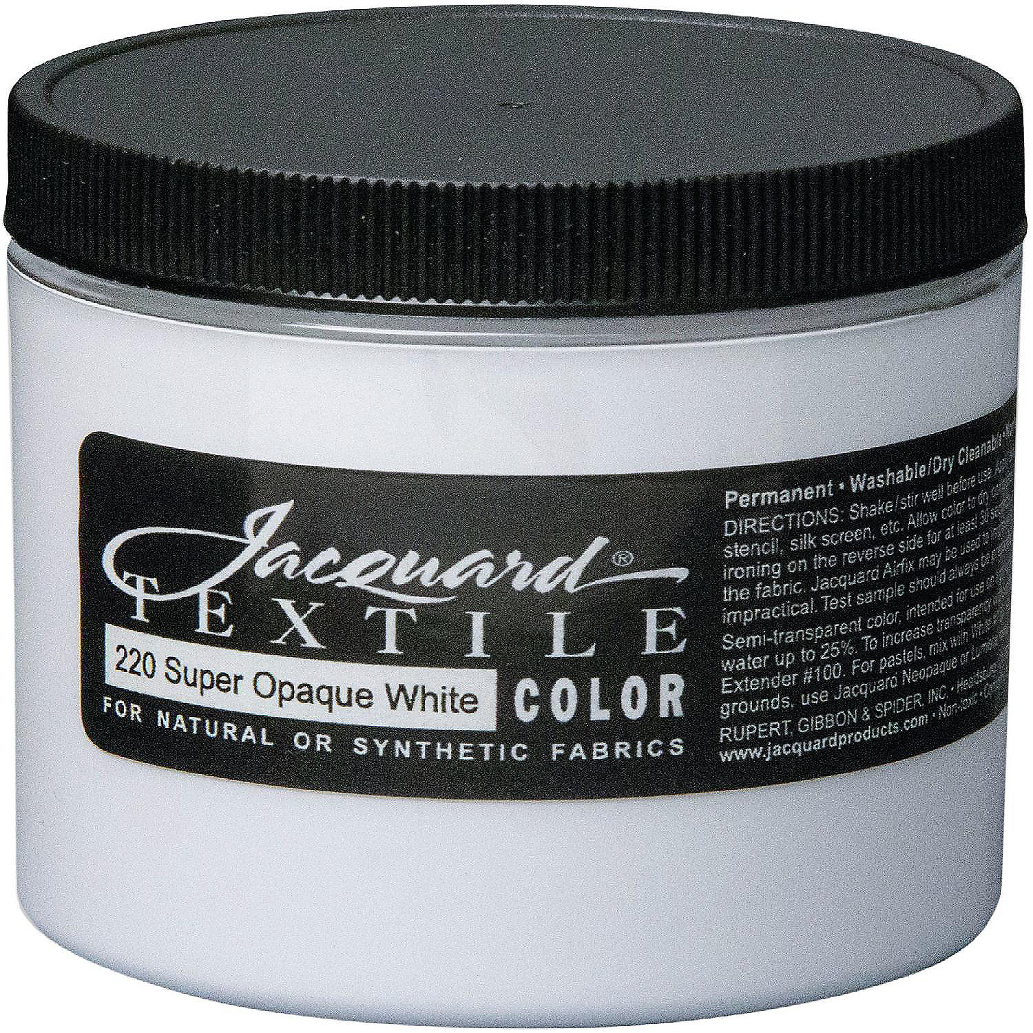 Jacquard Textile Super Opaque White 8oz | Oriental Trading
