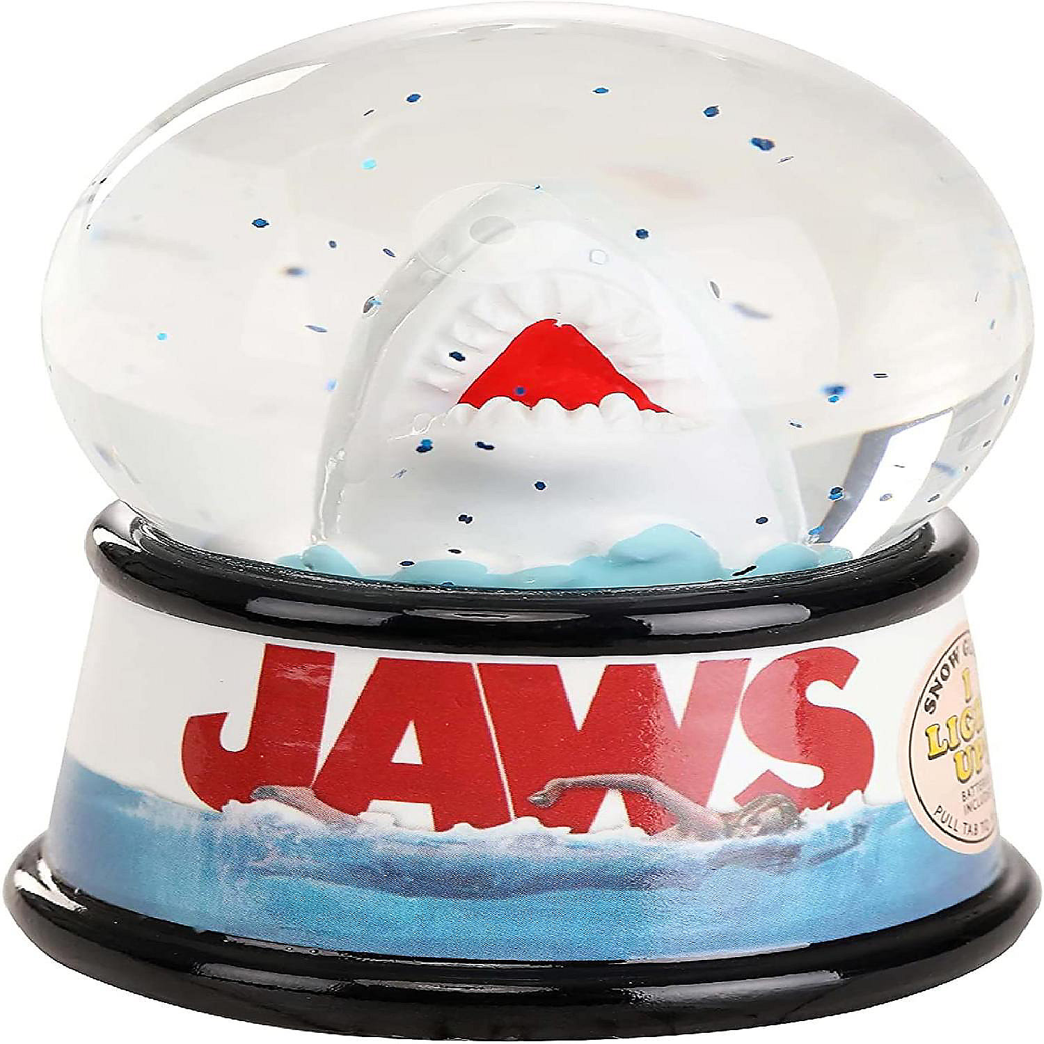 JAWS Light-Up Mini Snow Globe 3 Inches Tall
