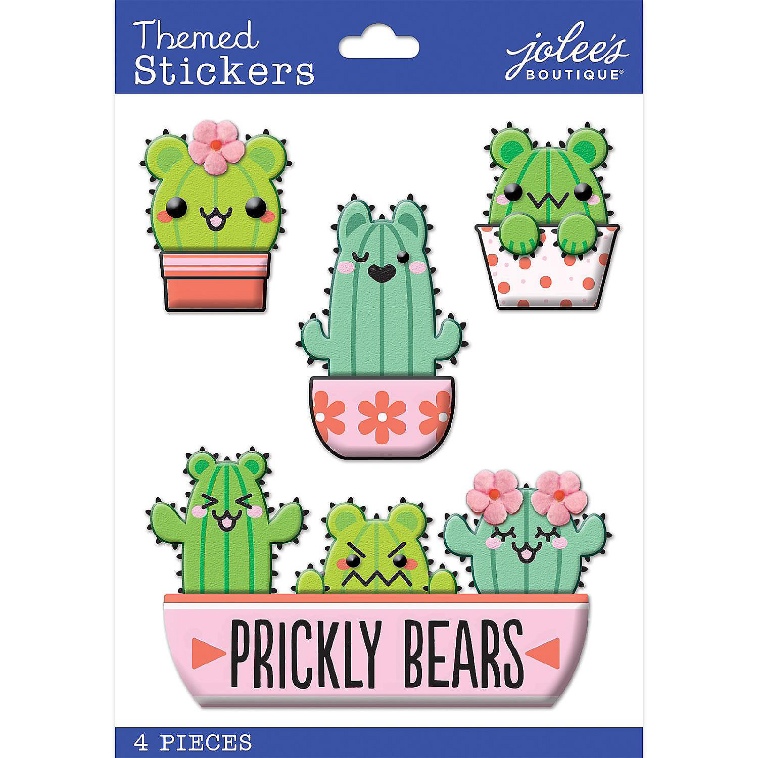 Jolee's Boutique Themed Stickers-Dimensional Prickly Bears | Oriental ...