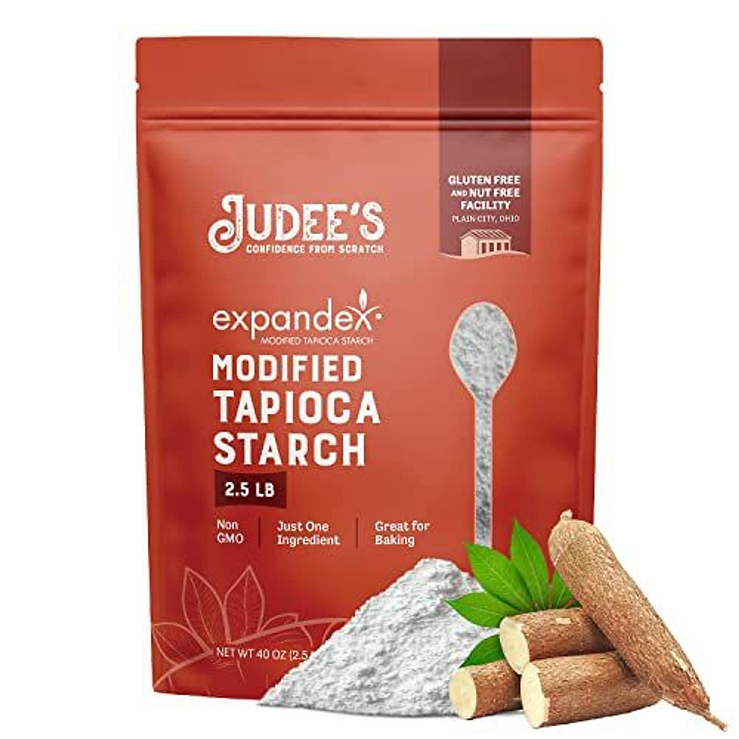 Judee’s Expandex Modified Tapioca Starch 2.5 lb - 100% Non-GMO, Gluten-Free & Nut-Free Thickens ...