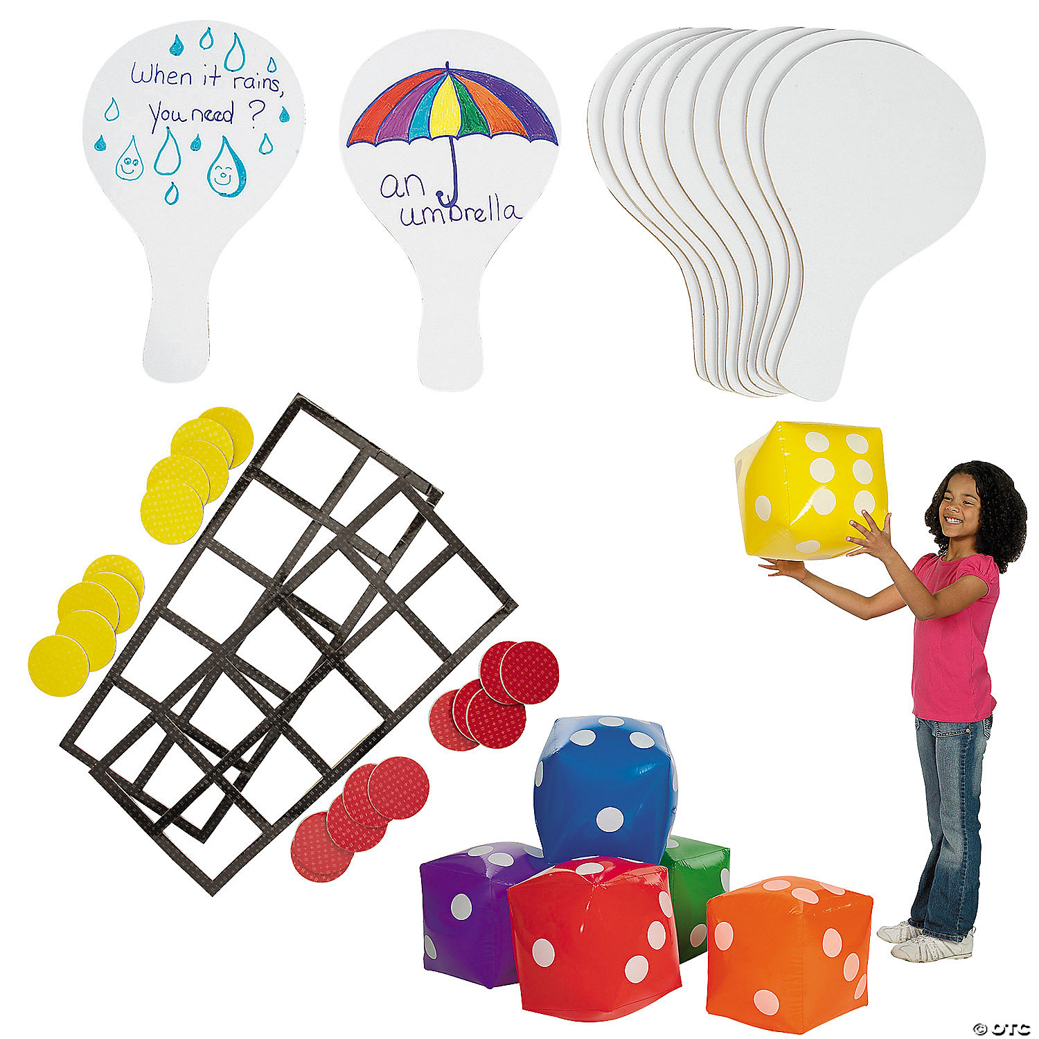 Jumbo Dice Classroom Edition Math Educational Kit - 52 Pc. | Oriental ...