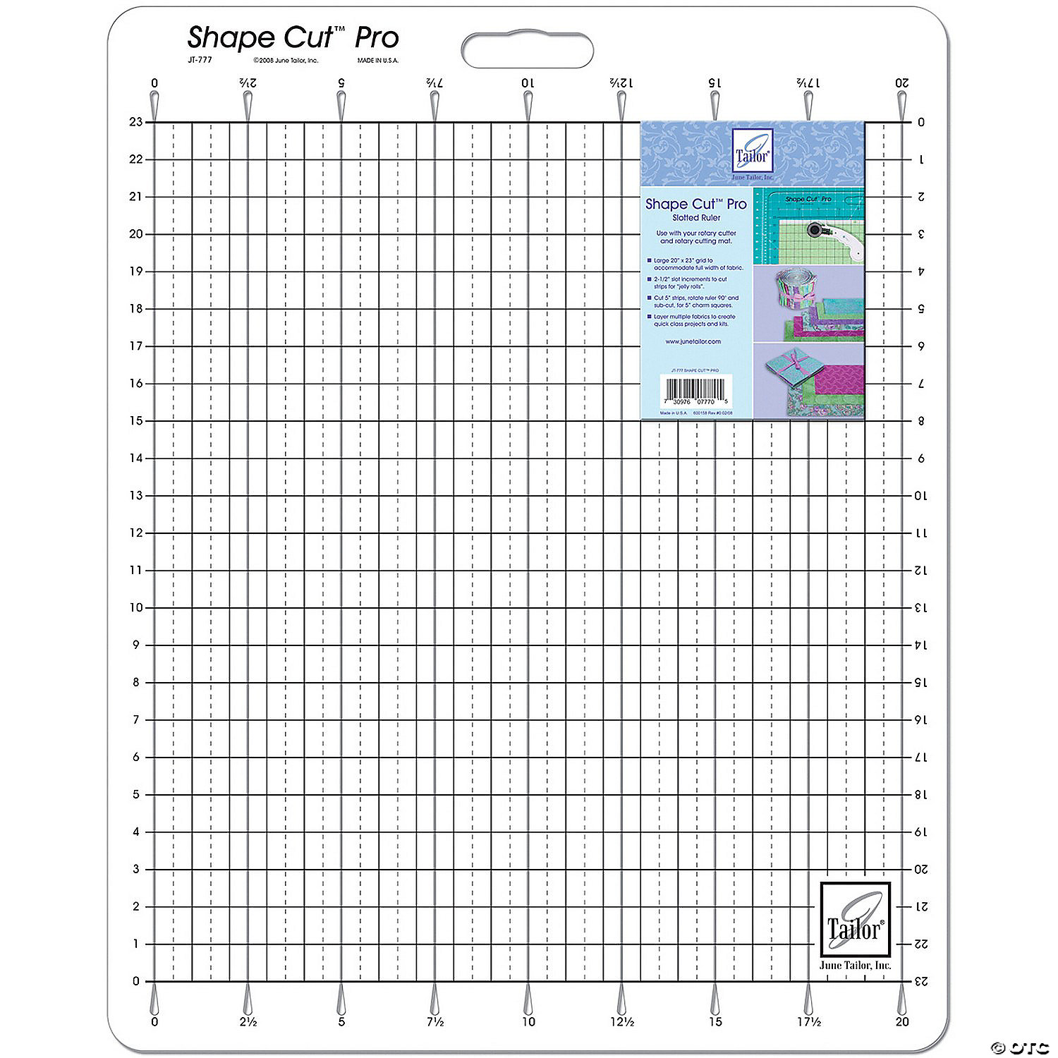 June Tailor Shape Cut Pro Ruler-20"X23" | Fun Express