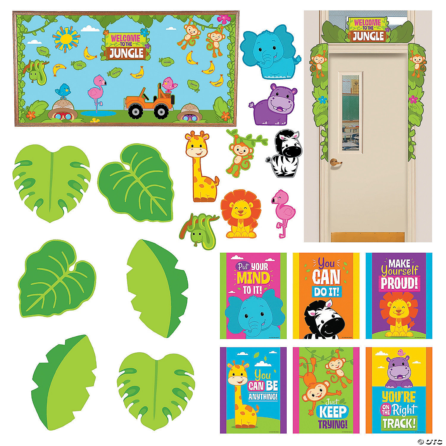 Jungle Classroom Decorating Kit - 145 Pc. - Discontinued