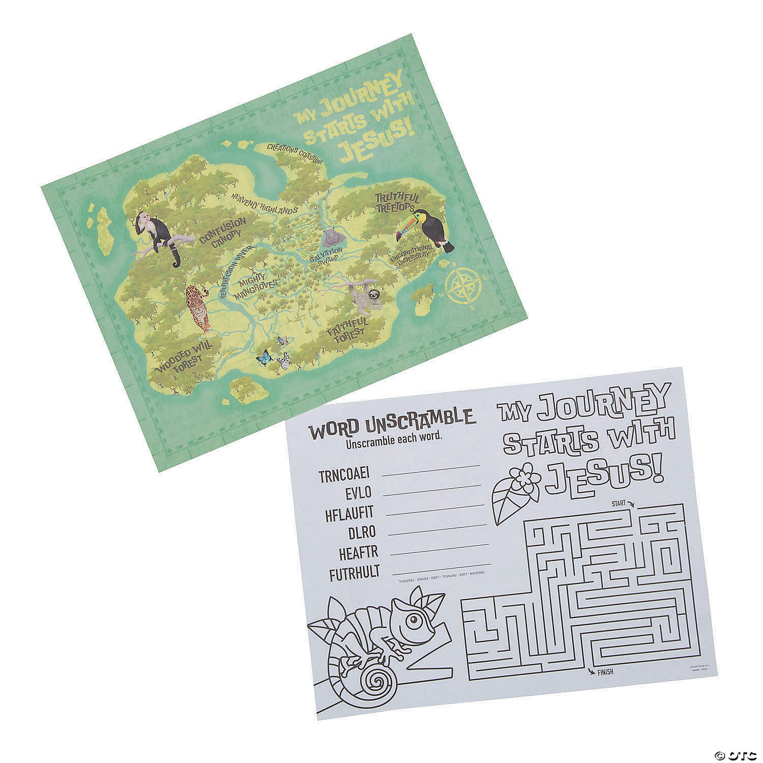 Jungle VBS Activity Maps - 24 Pc. | Oriental Trading