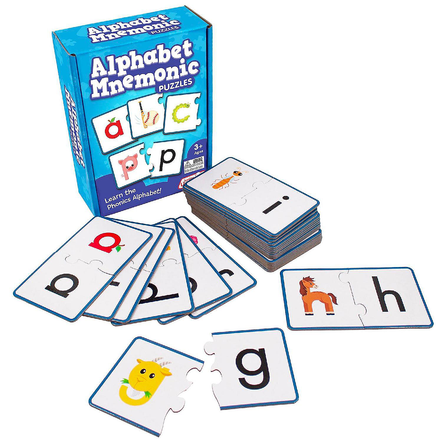 Junior Learning Alphabet Mnemonics Puzzles, 26 Self-Correcting Letter ...