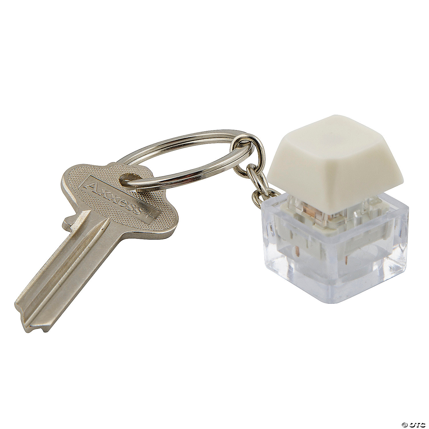 Keyboard Key 1-Button Fidget Clicker Toy Keychains