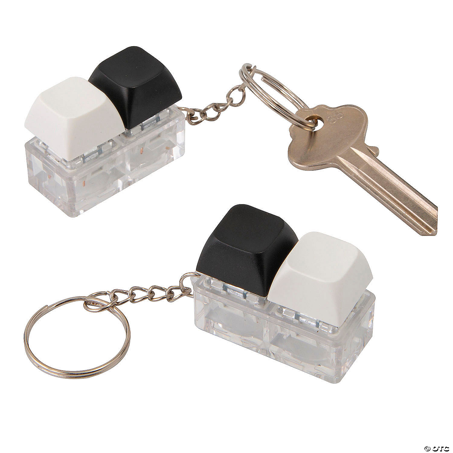 Keyboard Key 2- Button Fidget Clicker Toy Keychains | Fun Express