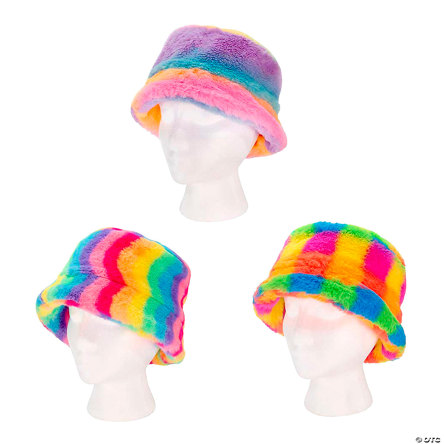 Kids Plush Multicolor Bucket Hat