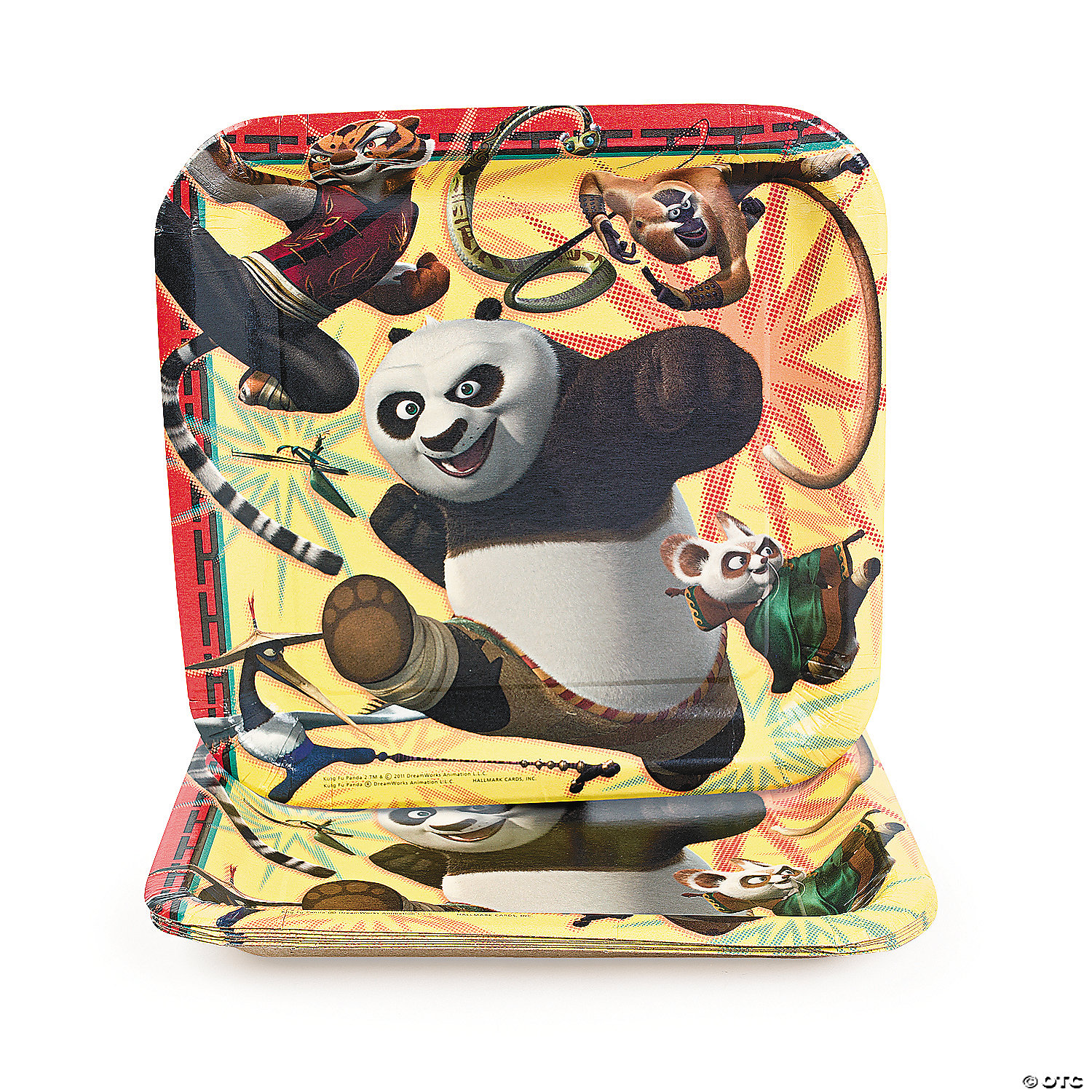 Kung Fu Panda® 2 Square Dinner Plates - 8 Ct.