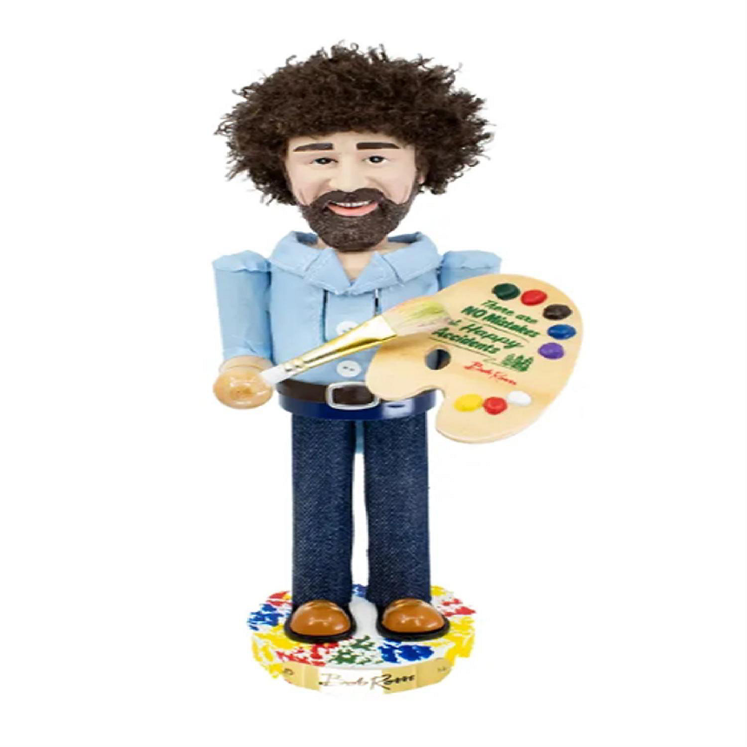 Kurrt Adler 10 Bob Ross With Palette Nutcracker